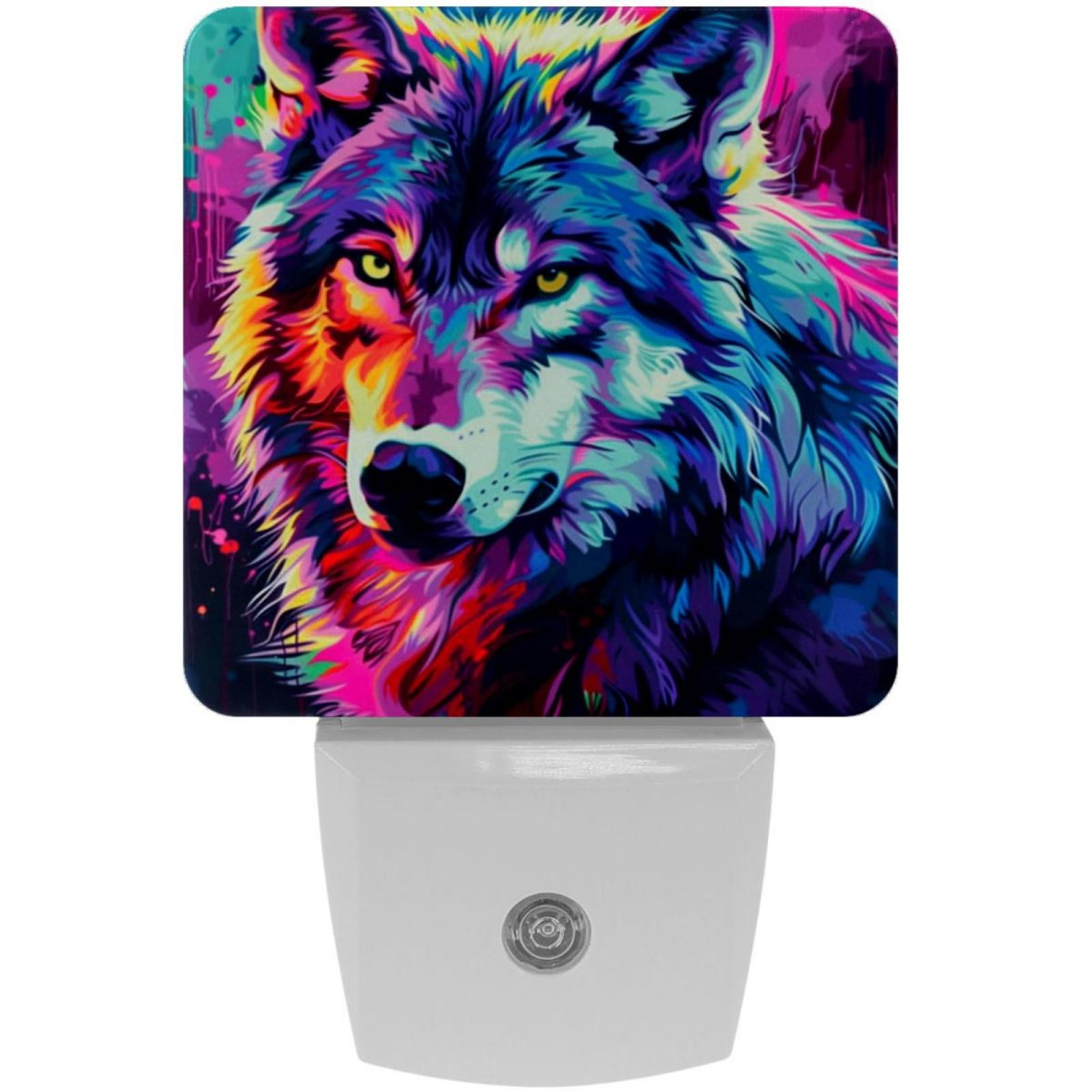 Wolf LED Square Night Lights - Stylish and Convenient Illumination for ...