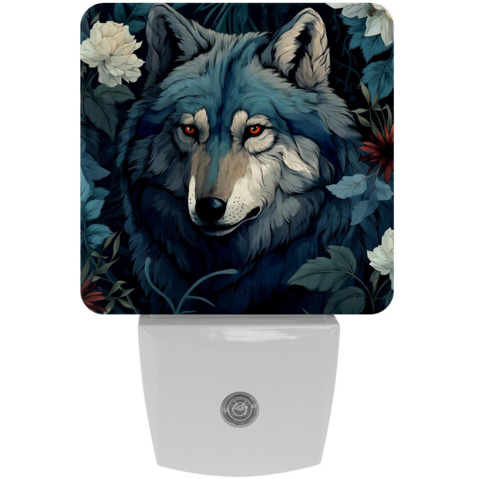 Wolf LED Square Night Lights - Stylish and Energy-Efficient ...