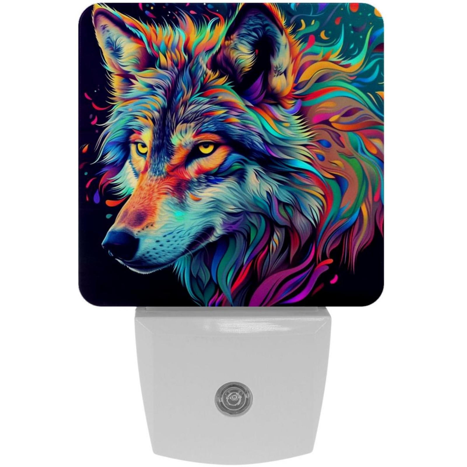 Wolf LED Square Night Lights - Stylish and Energy-Efficient ...