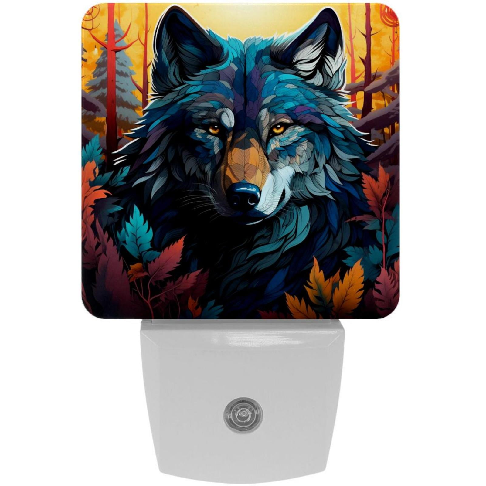 Wolf LED Square Night Lights - Stylish and Energy-Efficient Lighting ...