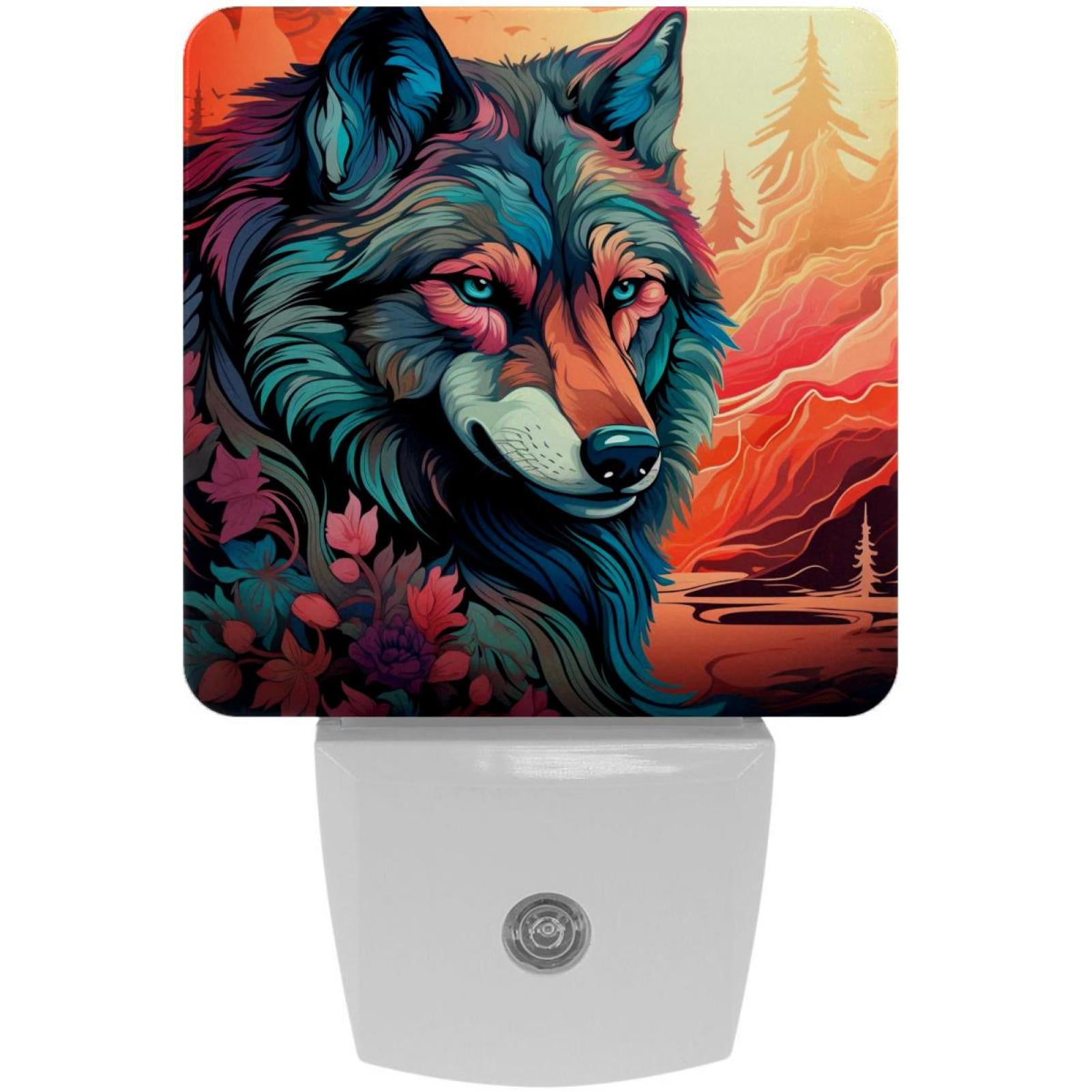 Wolf LED Square Night Lights - Stylish and Energy-Efficient Lighting ...
