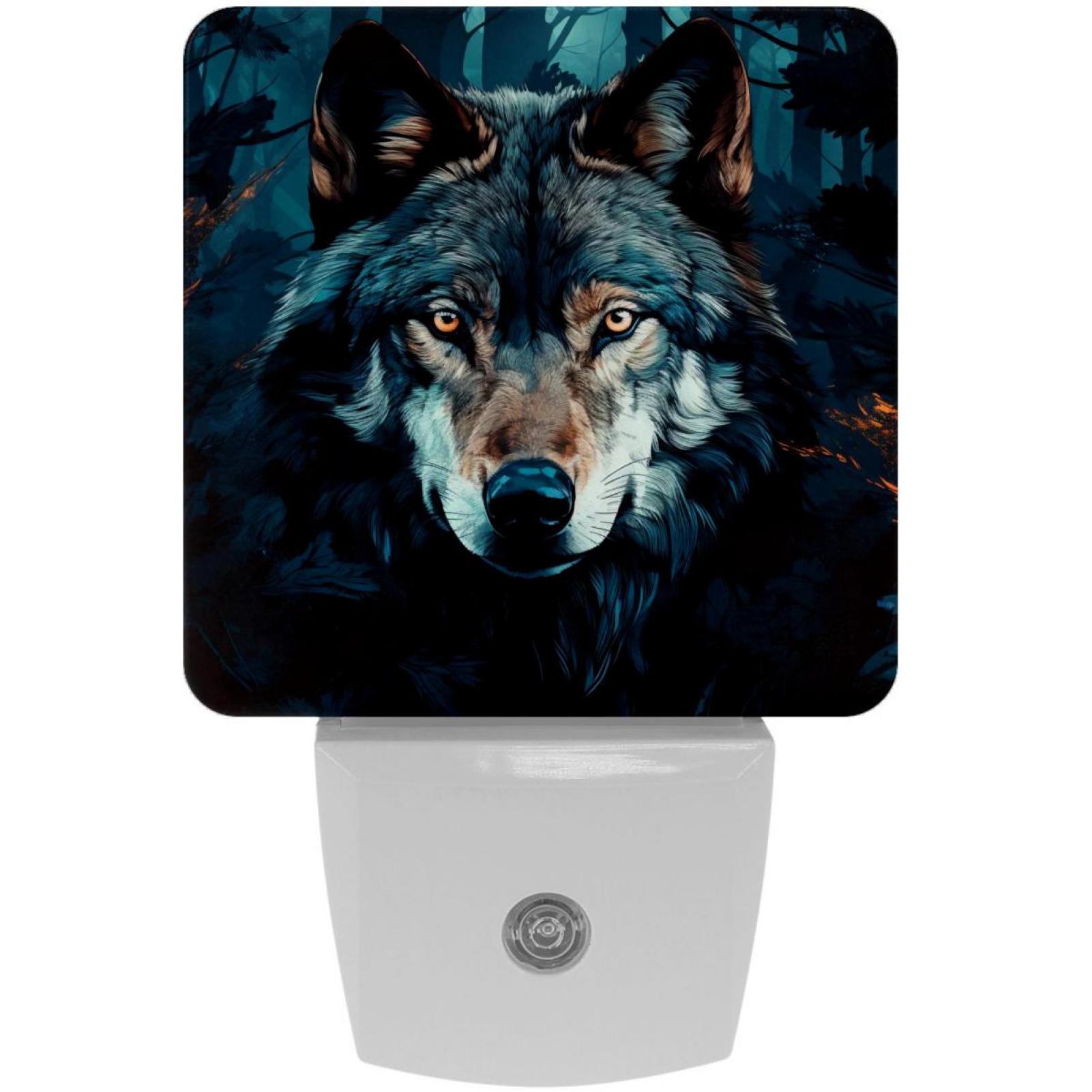 Wolf LED Square Night Lights - Stylish and Energy-Efficient Room ...