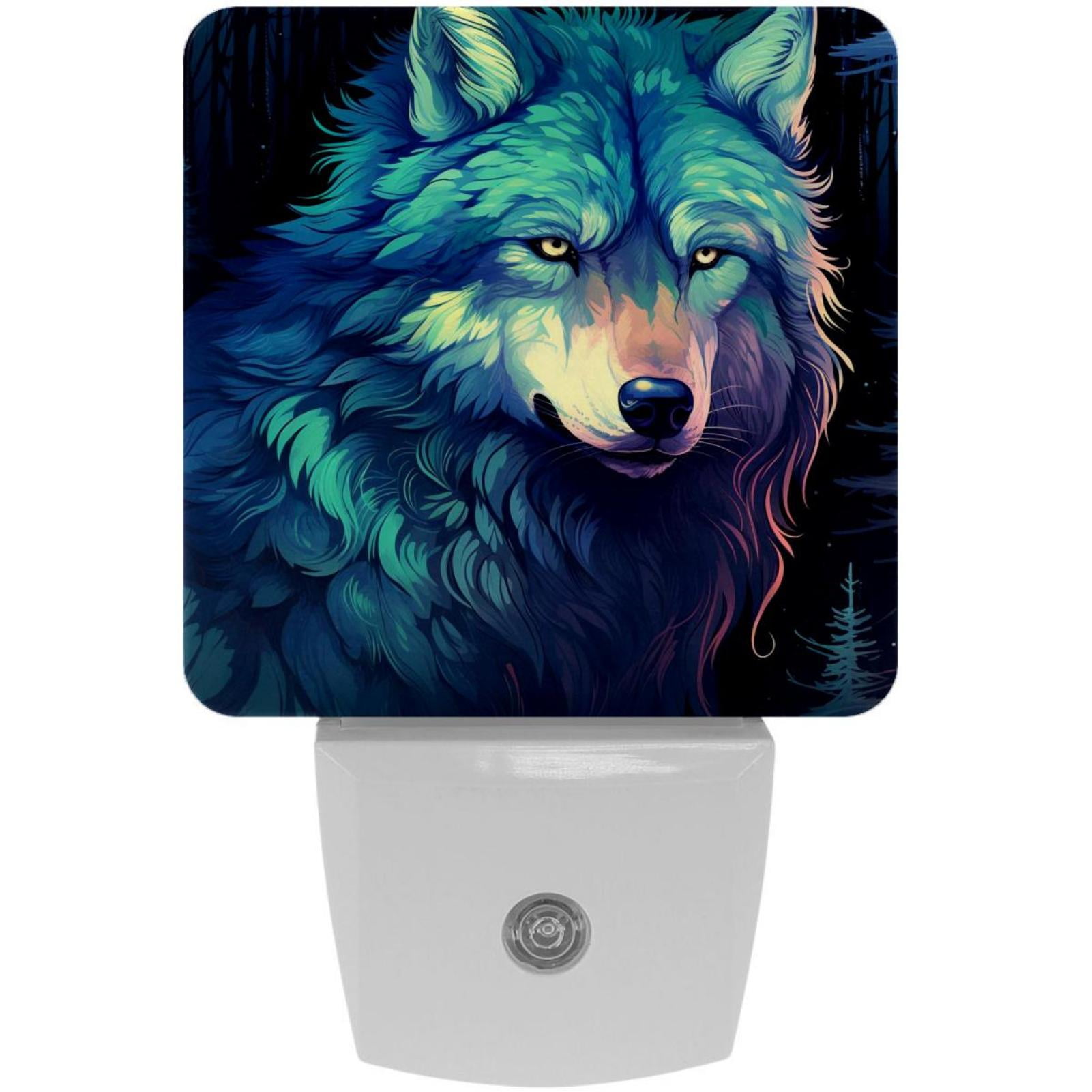 Wolf LED Square Night Lights - Stylish and Energy-Efficient Room ...