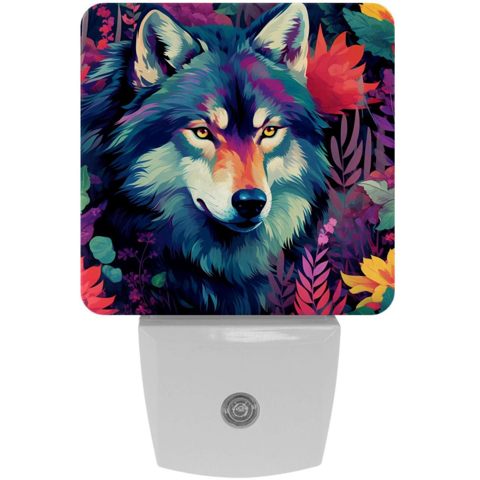 Wolf LED Square Night Lights - Stylish and Energy-Efficient Room ...