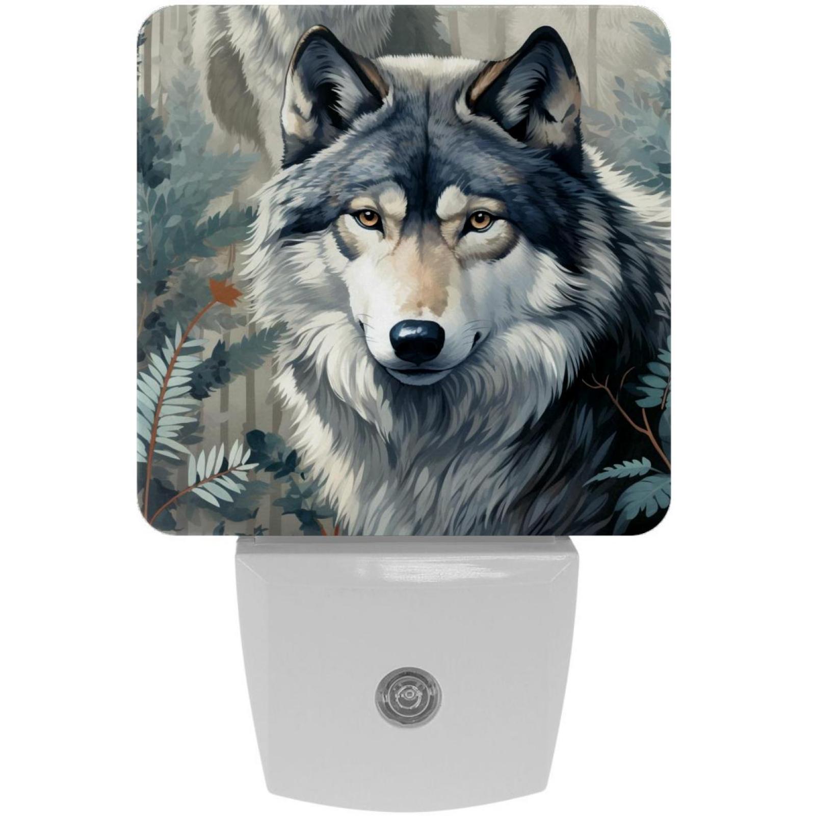 Wolf LED Square Night Lights - Stylish and Energy-Efficient Room ...