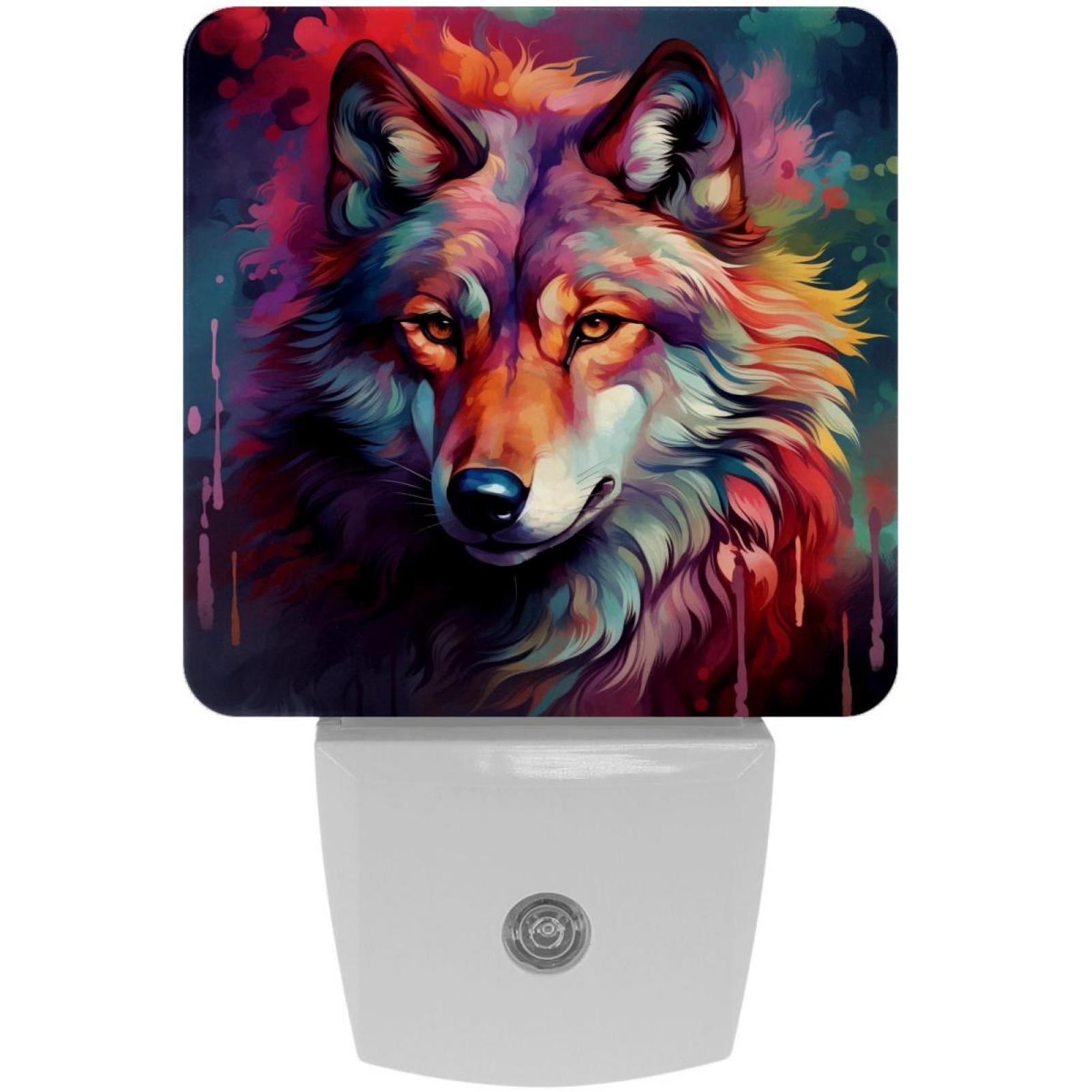 Wolf LED Square Night Lights - Stylish and Energy-Efficient Room ...