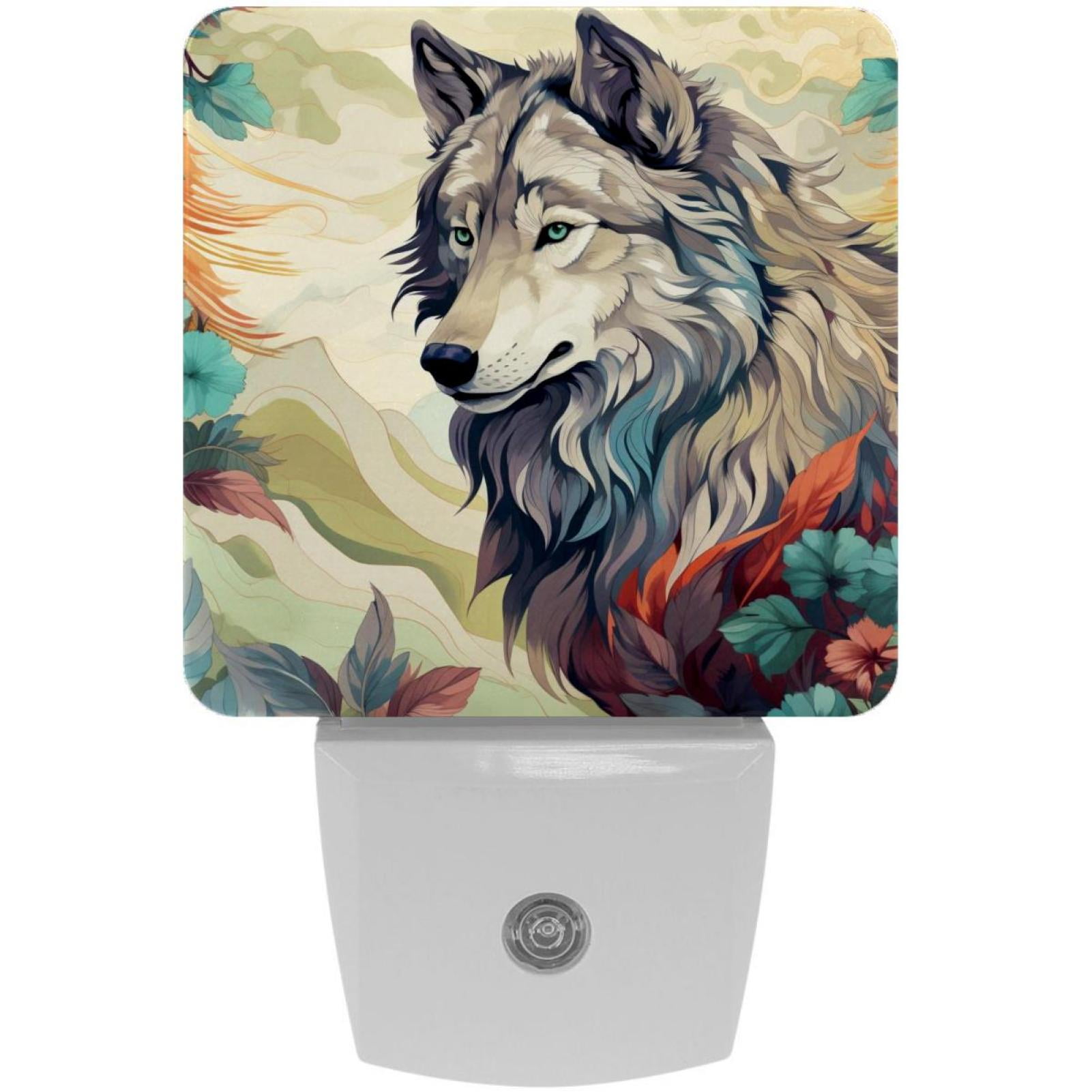 Wolf LED Square Night Lights - Stylish and Energy-Efficient Room ...