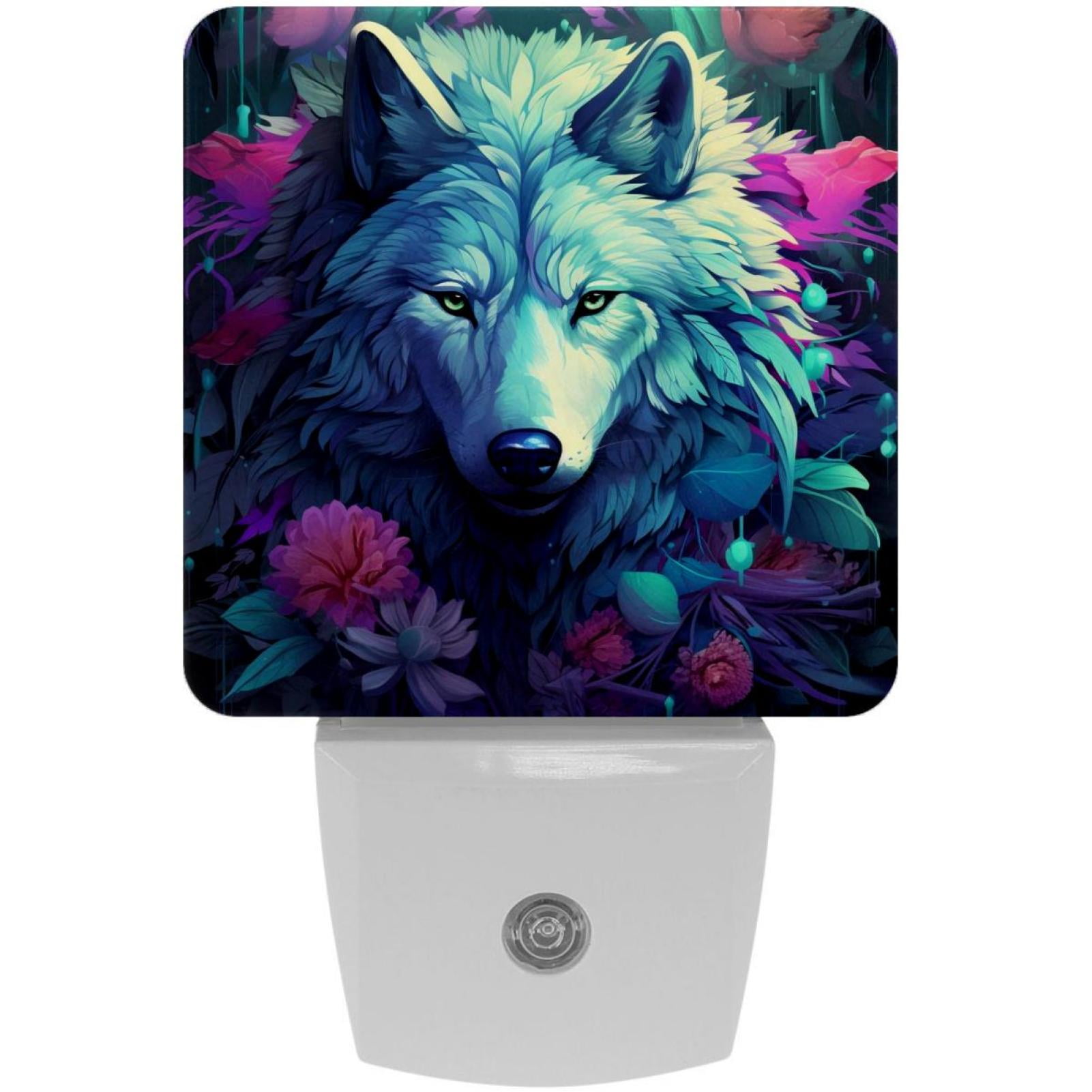Wolf LED Square Night Lights - Stylish and Functional Nightlight for ...