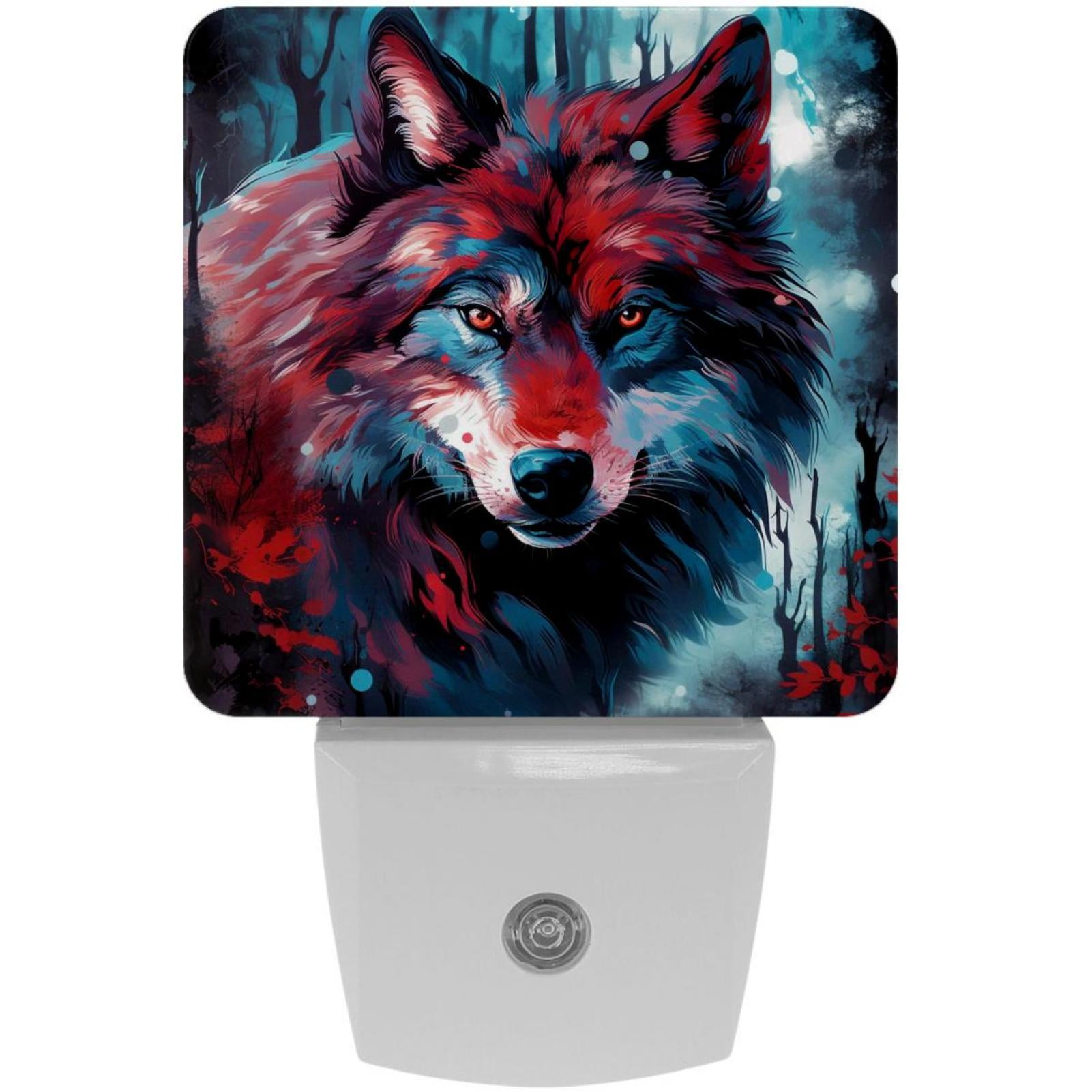 Wolf LED Square Night Lights for a Bright and Stylish Ambiance - Ideal ...
