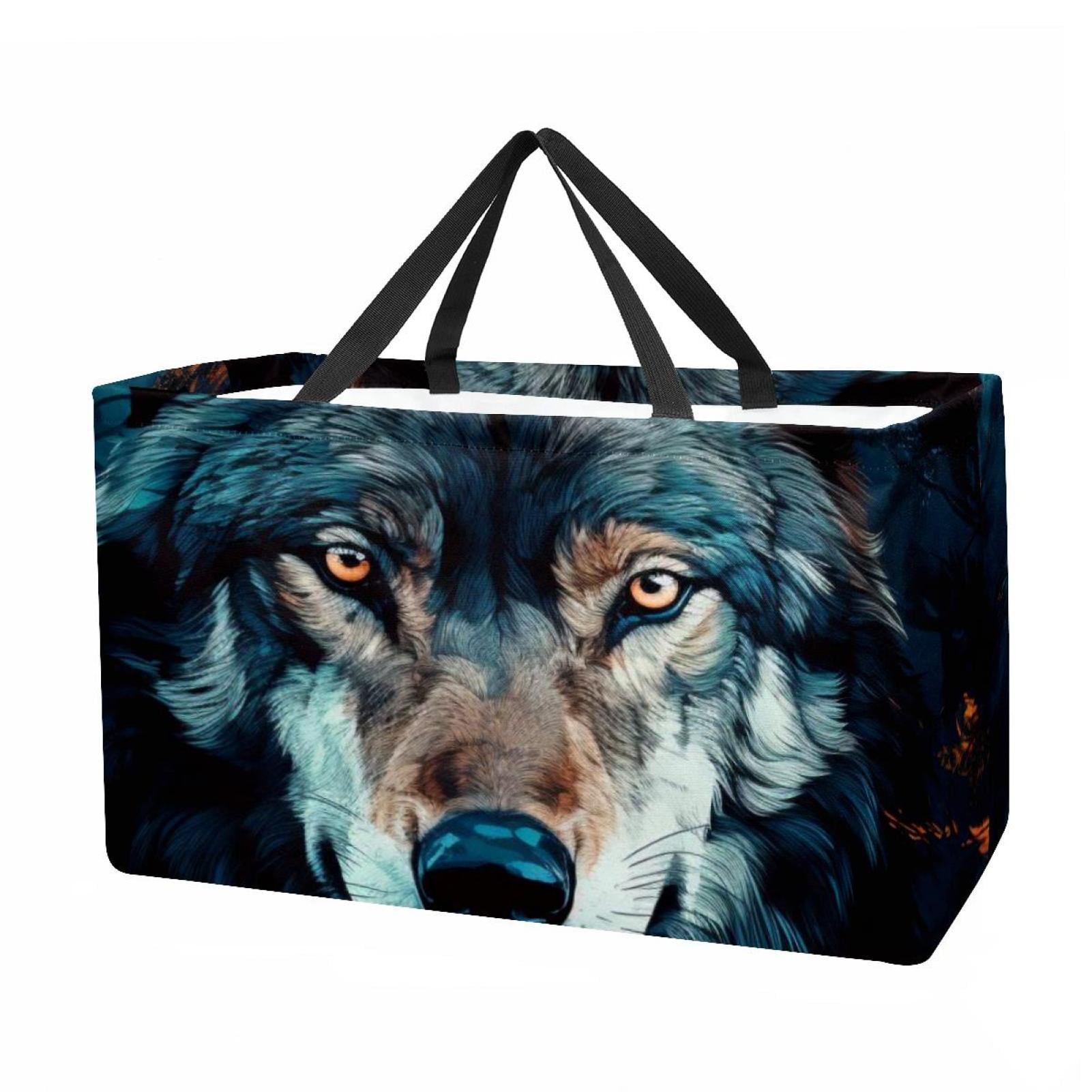 Wolf Large Capacity Reusable Foldable Oxford Cloth Storage Bins ...