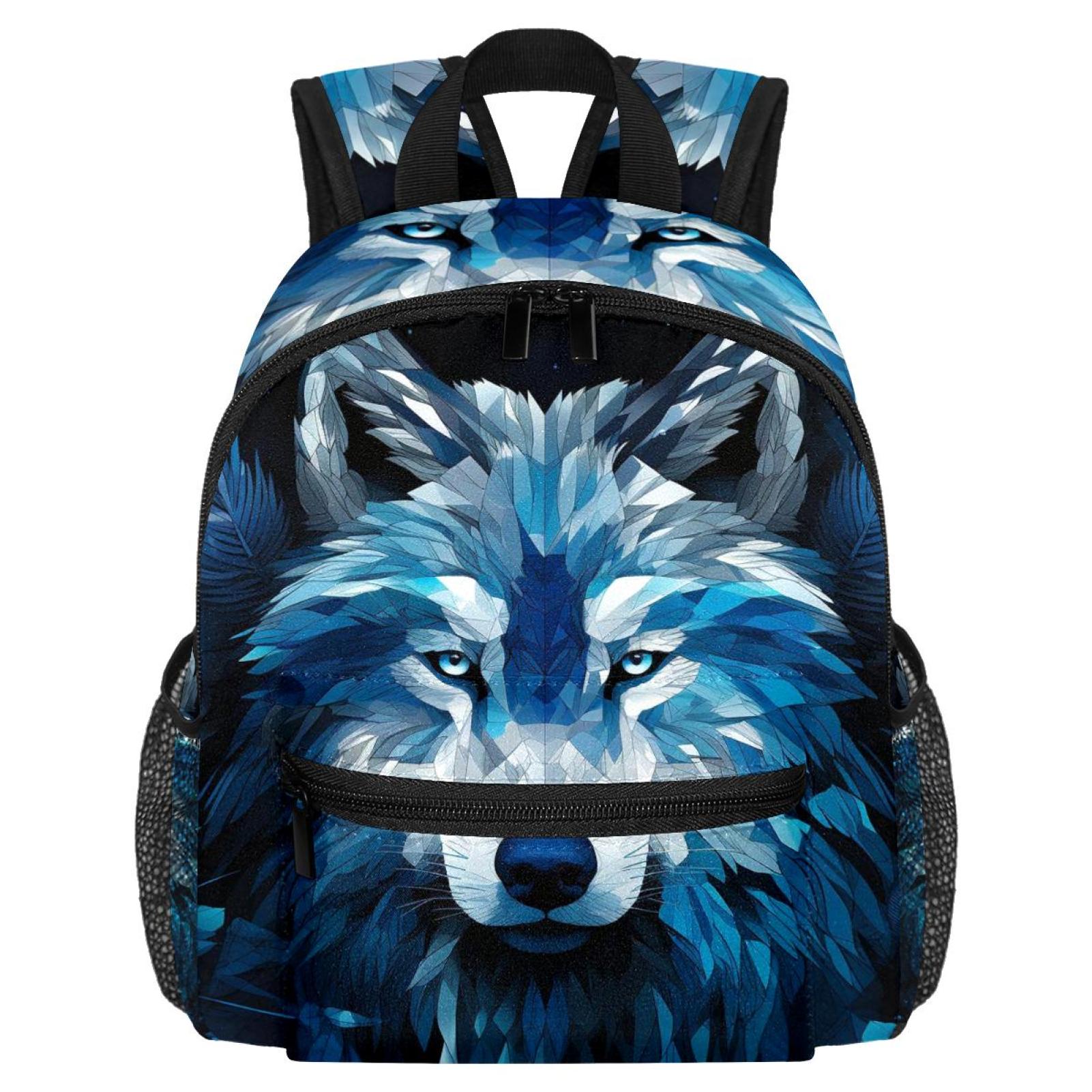 Wolf Lightweight Large Capacity Adjustable Shoulder Strap Printed ...