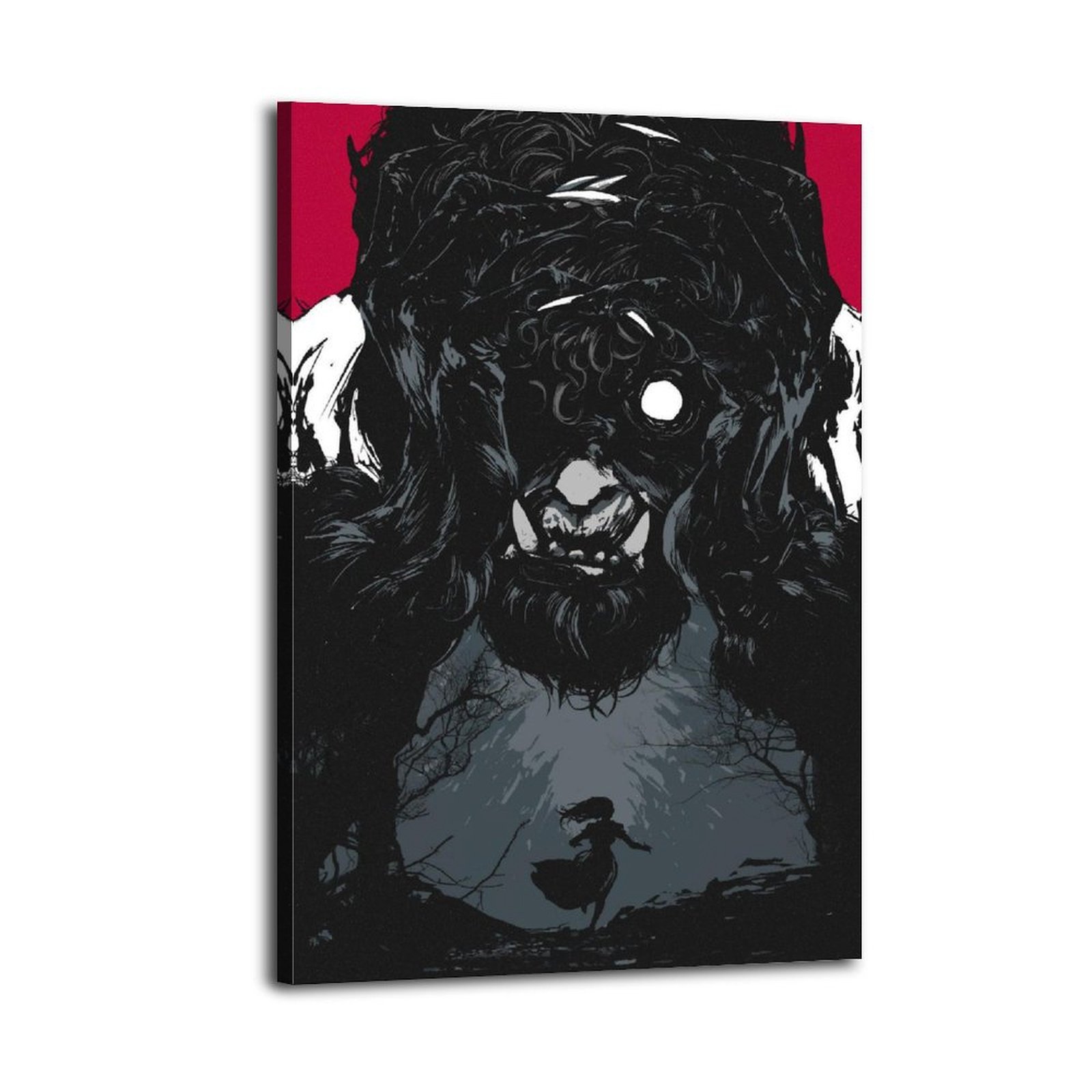 The Wolf Man Poster Decoration Vibrant High-end Wall Posters Retro Room ...