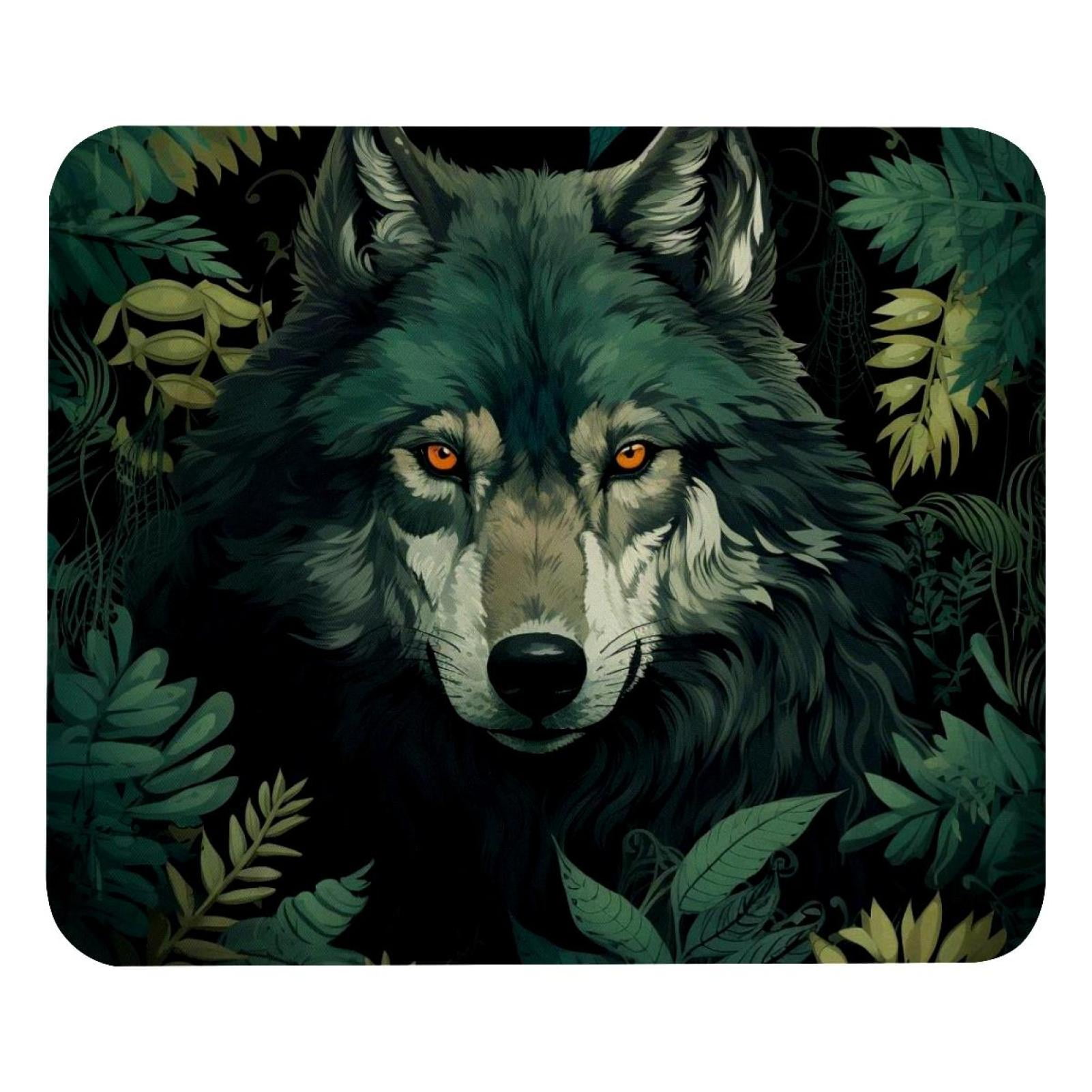 Wolf Mouse Pad, Cloth with Rubberized Base - Walmart.com