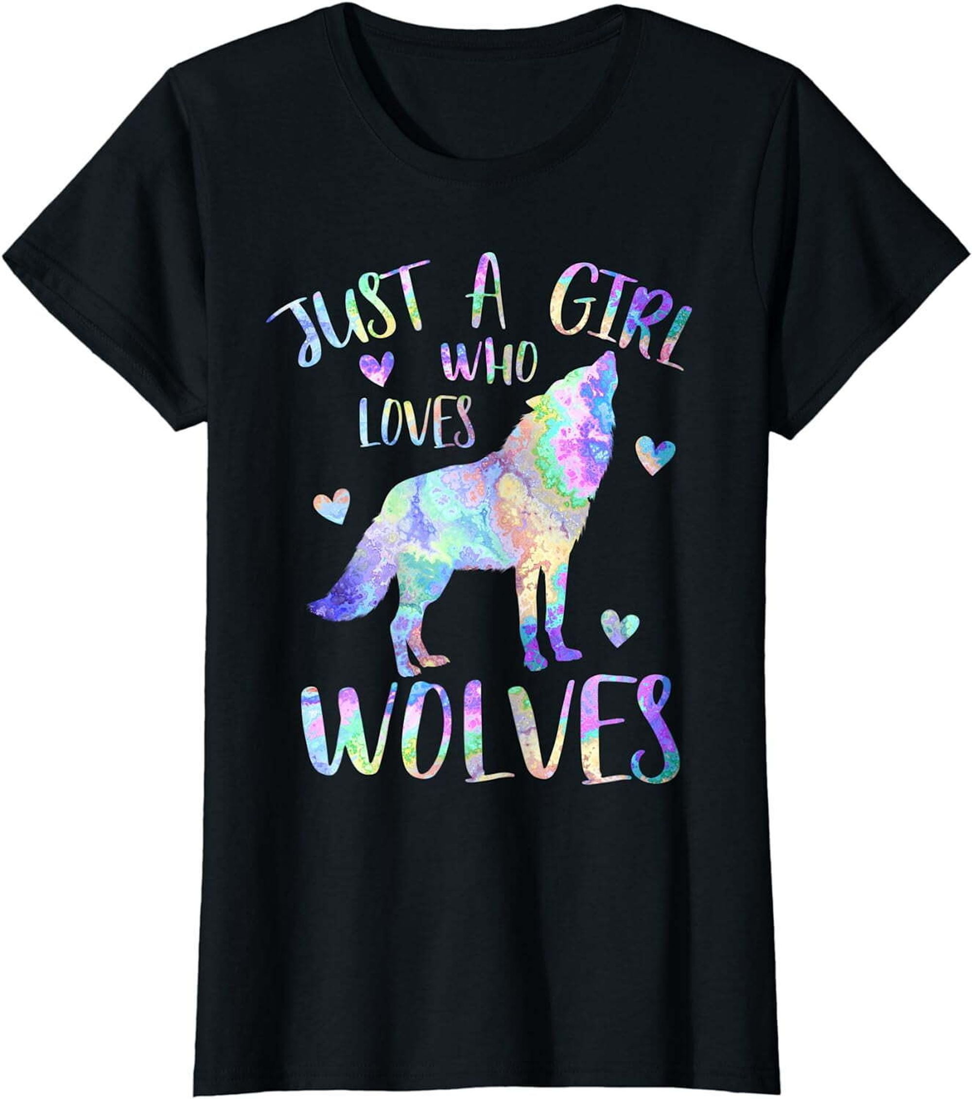 Wolf Obsession Tee: Cute Wolf Design for Teen Girls Who Love Wolves ...