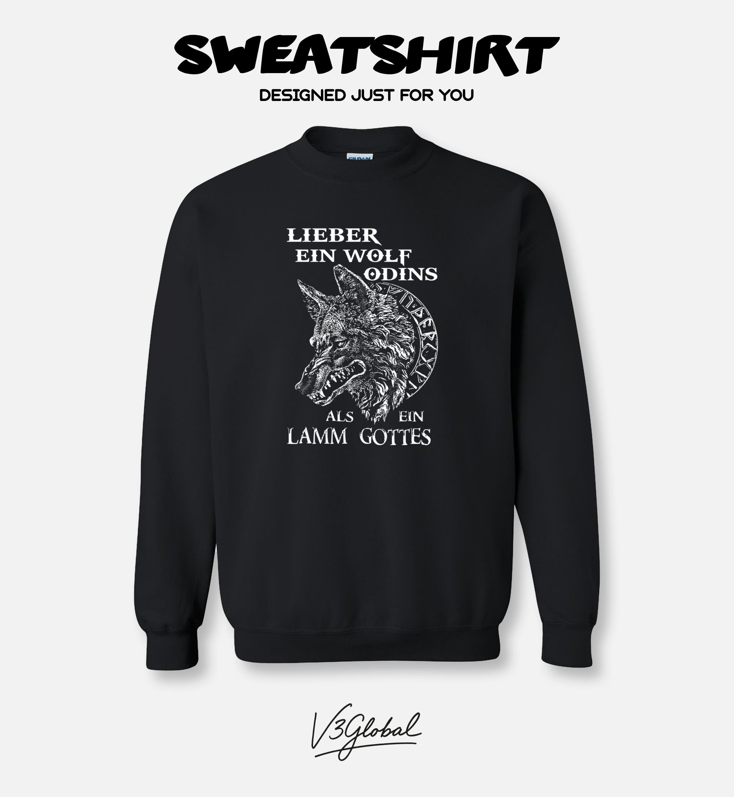 Wolf Odins Nordic Myth Viking Fenrir Pagan Asgard Norse Mythology ...