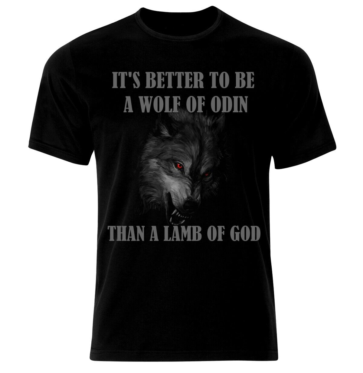 Wolf Of Odin Viking Valhalla Thor Valknut Symbol Pagan Loki T-Shirt ...