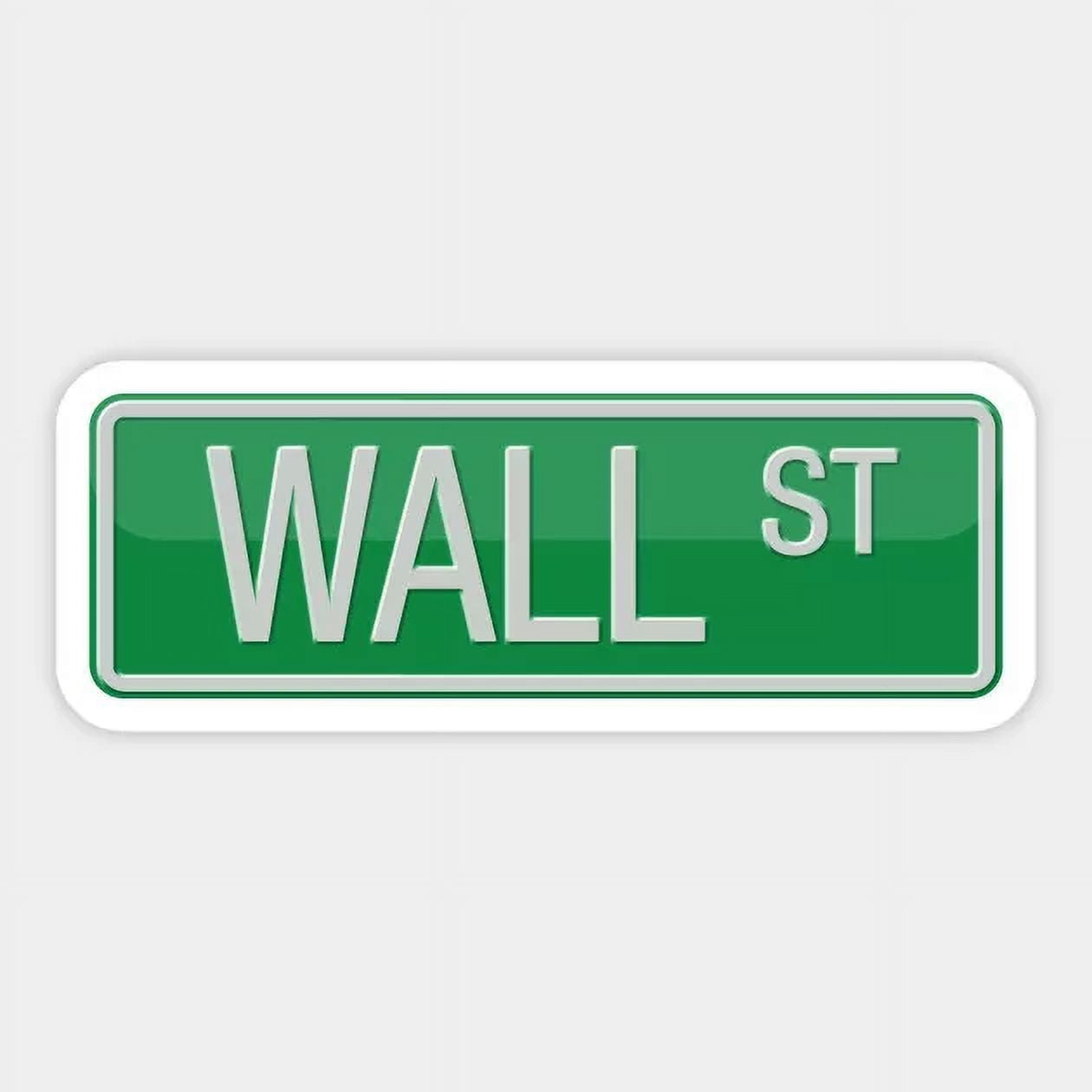 Wolf Of Wall Street Green Sign Vinyl Wall Bumper Bottle Decal Decor ...