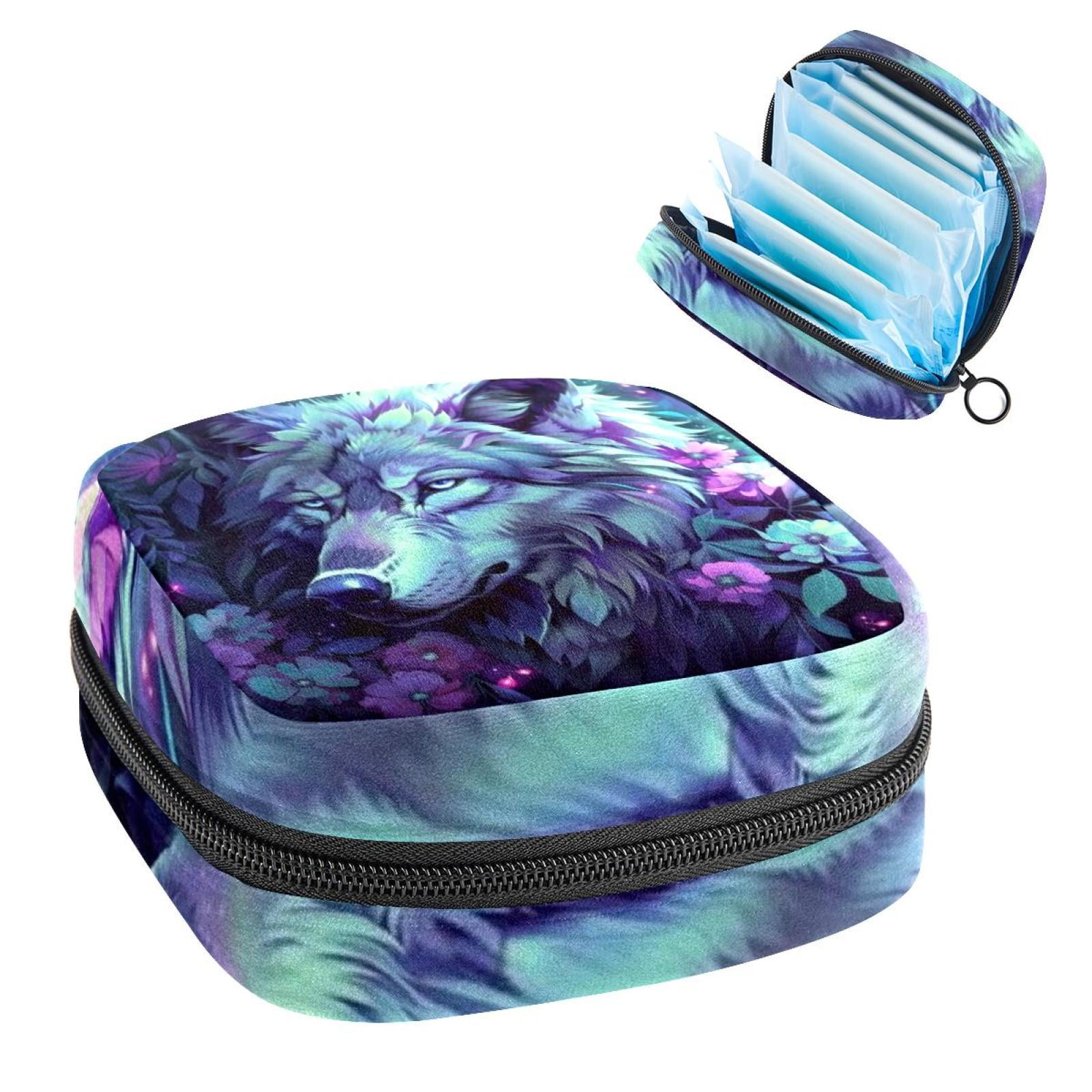 Wolf Pad Bag Storage Organizer Pouch for Menstrual Hygiene Products ...