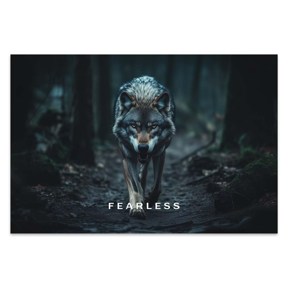 Wolf Picture, Motivational Wall Art Inspirational Canvas Painting ...
