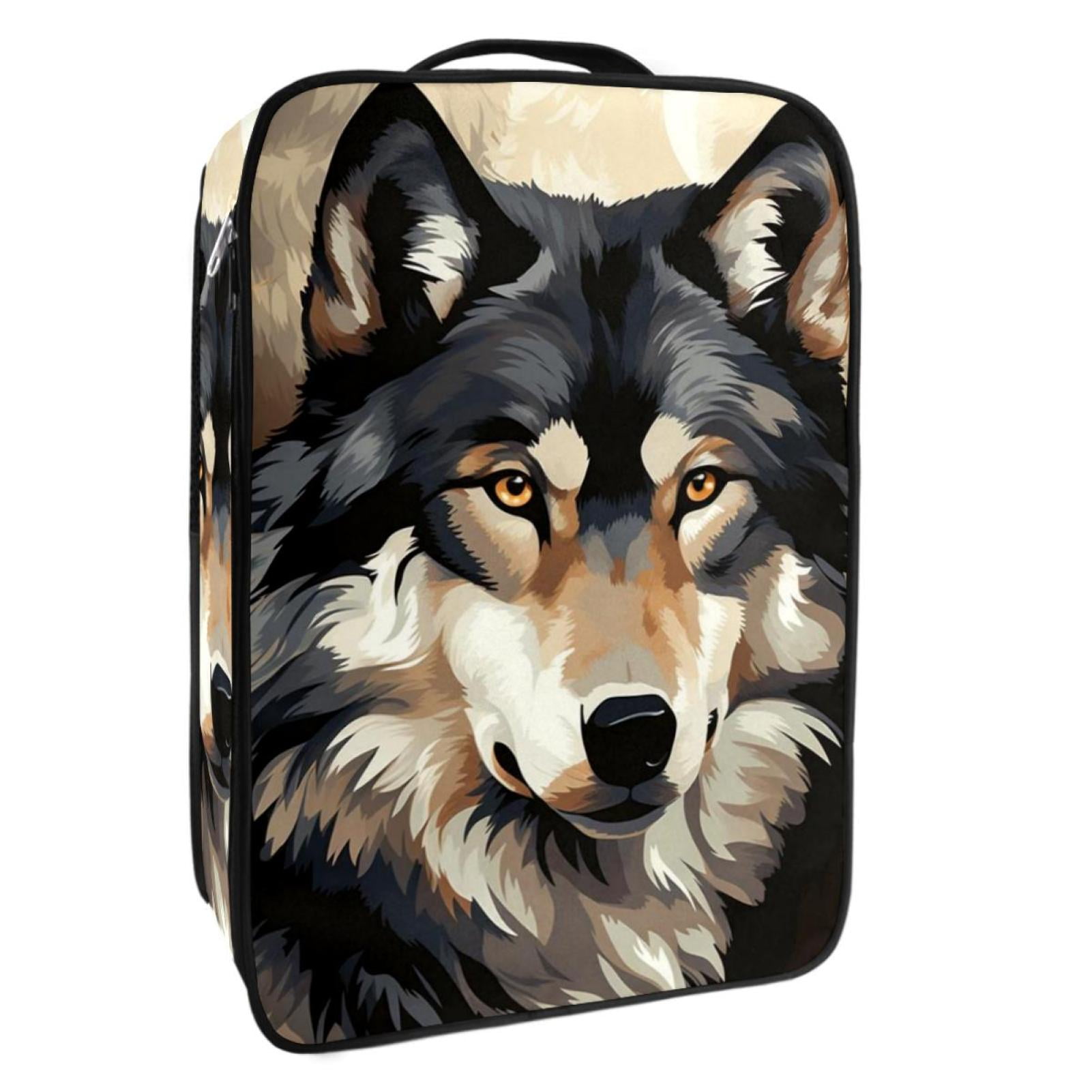 Wolf Polyester Shoe Storage Box Organizer - 23x31cm/9x12in Size for ...