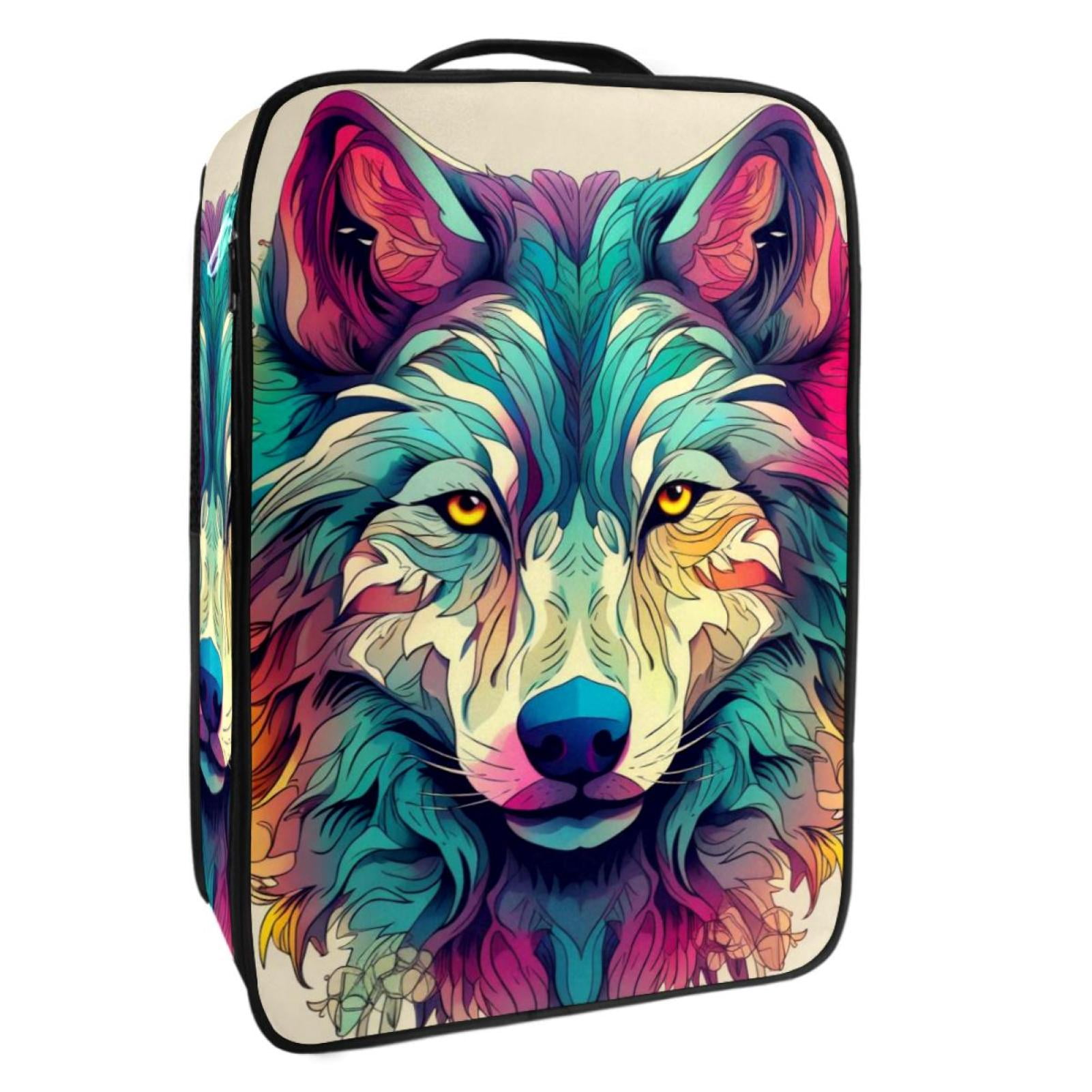 Wolf Polyester Shoe Storage Boxes, 23x31cm/9x12in, Stackable Organizer ...