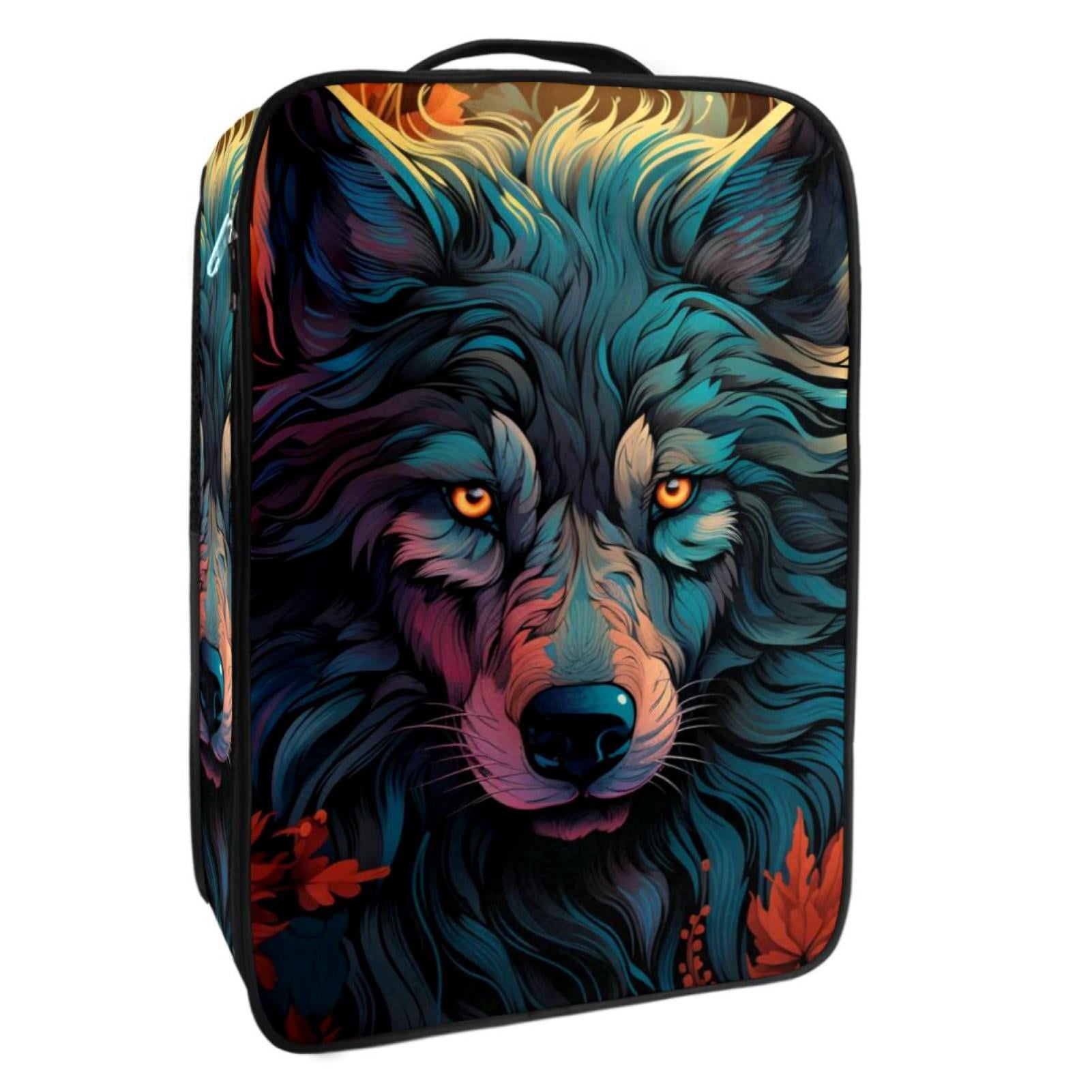 Wolf Polyester Shoe Storage Boxes Organizer - 23x31cm/9x12in Size for ...