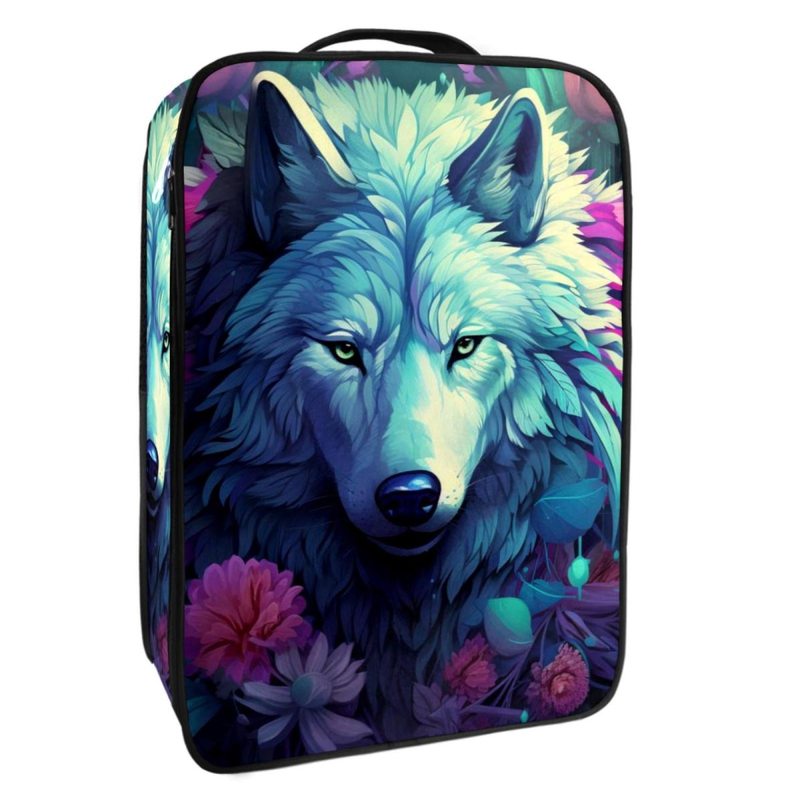 Wolf Polyester Shoe Storage Boxes Organizer - 23x31cm/9x12in Size for ...