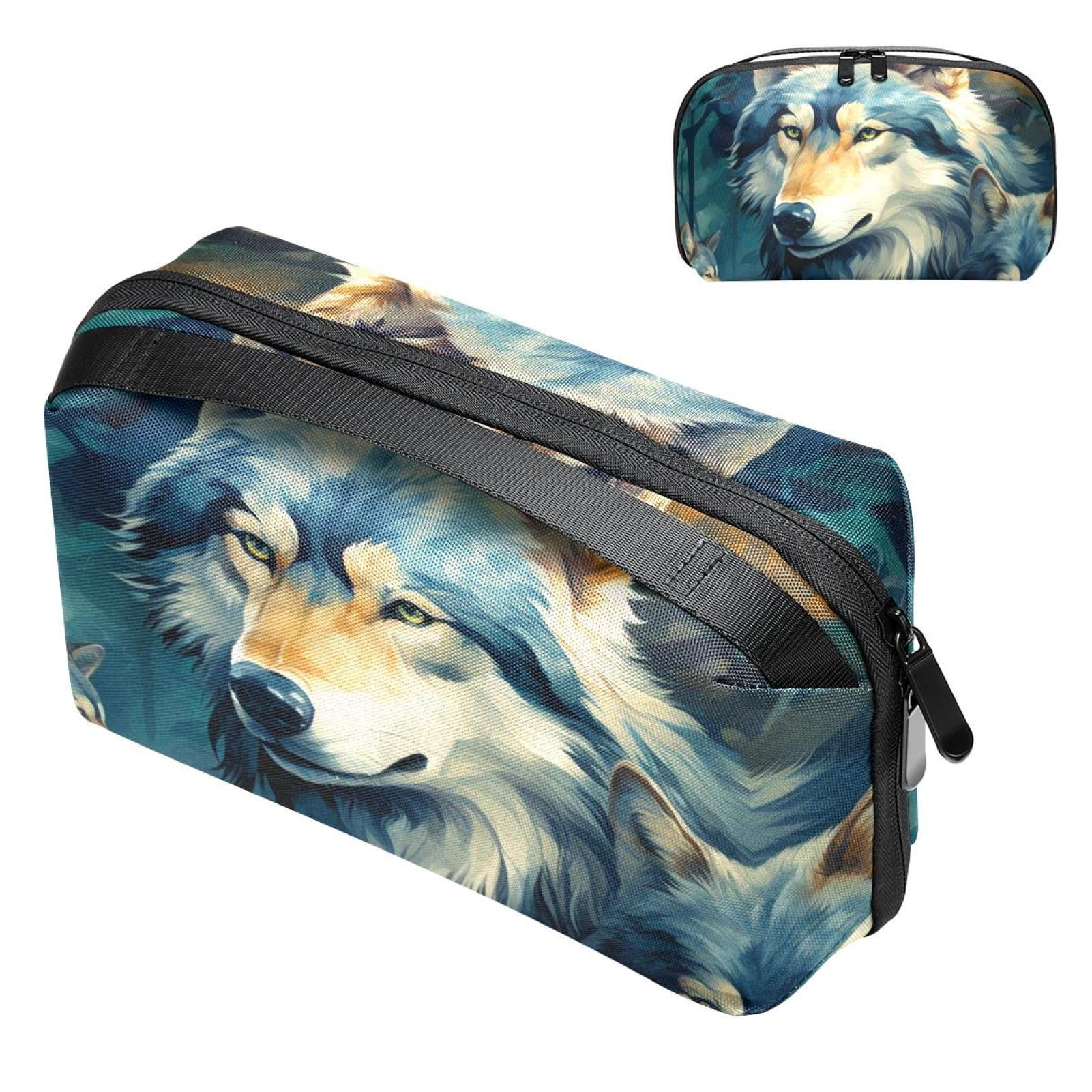 Wolf Portable Oxford Cloth Charger Case with Waterproof Design - 5.9x9 ...