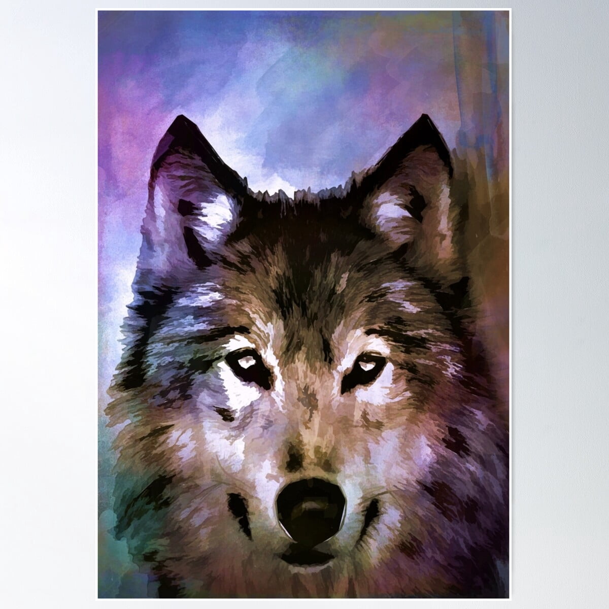 Wolf Poster, 8x12 UNFRAMED - Walmart.com