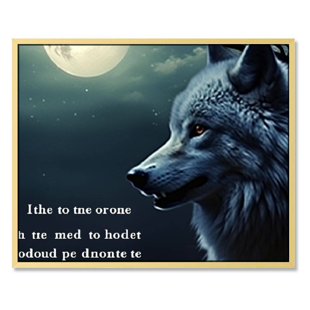 Wolf Poster, The Tale of Two Wolves, Canvas Wall Art Inspirational ...