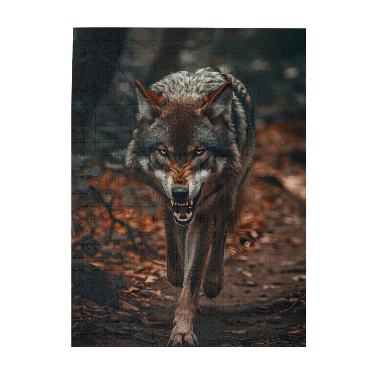 Wolf Predator Wildlife Forest 1000-Piece Wooden Jigsaw Puzzle for ...