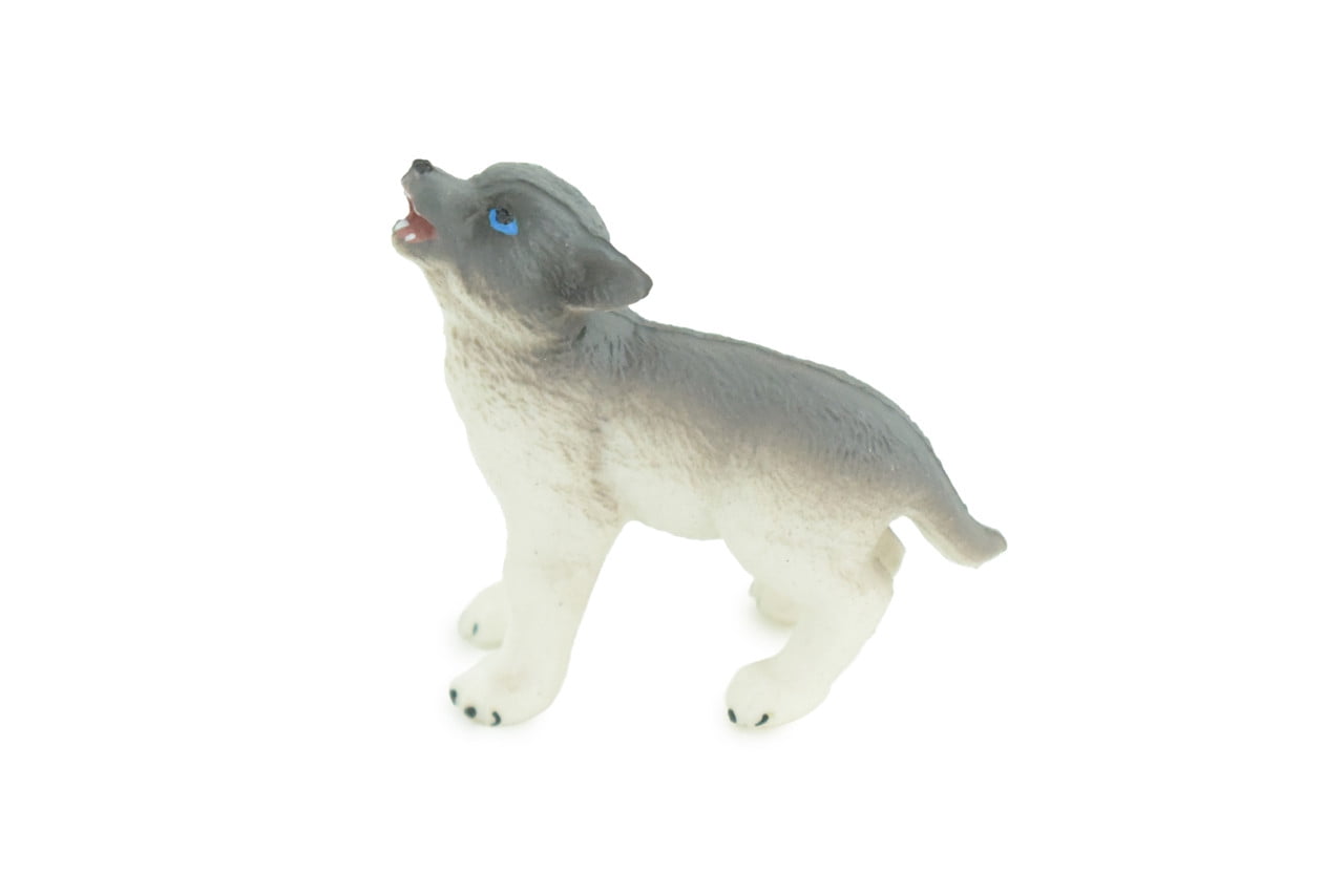 Wolf, Pup, Cub, Timber Wolf, Museum Quality, Hand Painted, Rubber ...