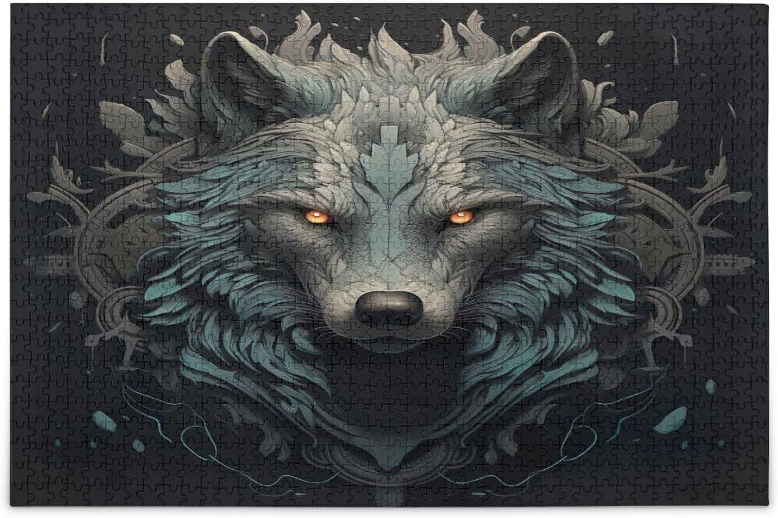 Wolf Puzzles for Adults 1000 Pieces, Fun Puzzles for Teens Family ...