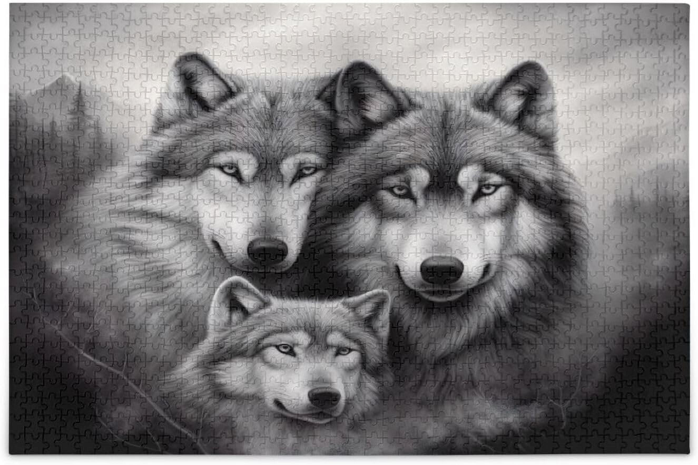 Wolf Puzzles for Adults 500 Pieces, Fun Puzzles for Teens Family ...