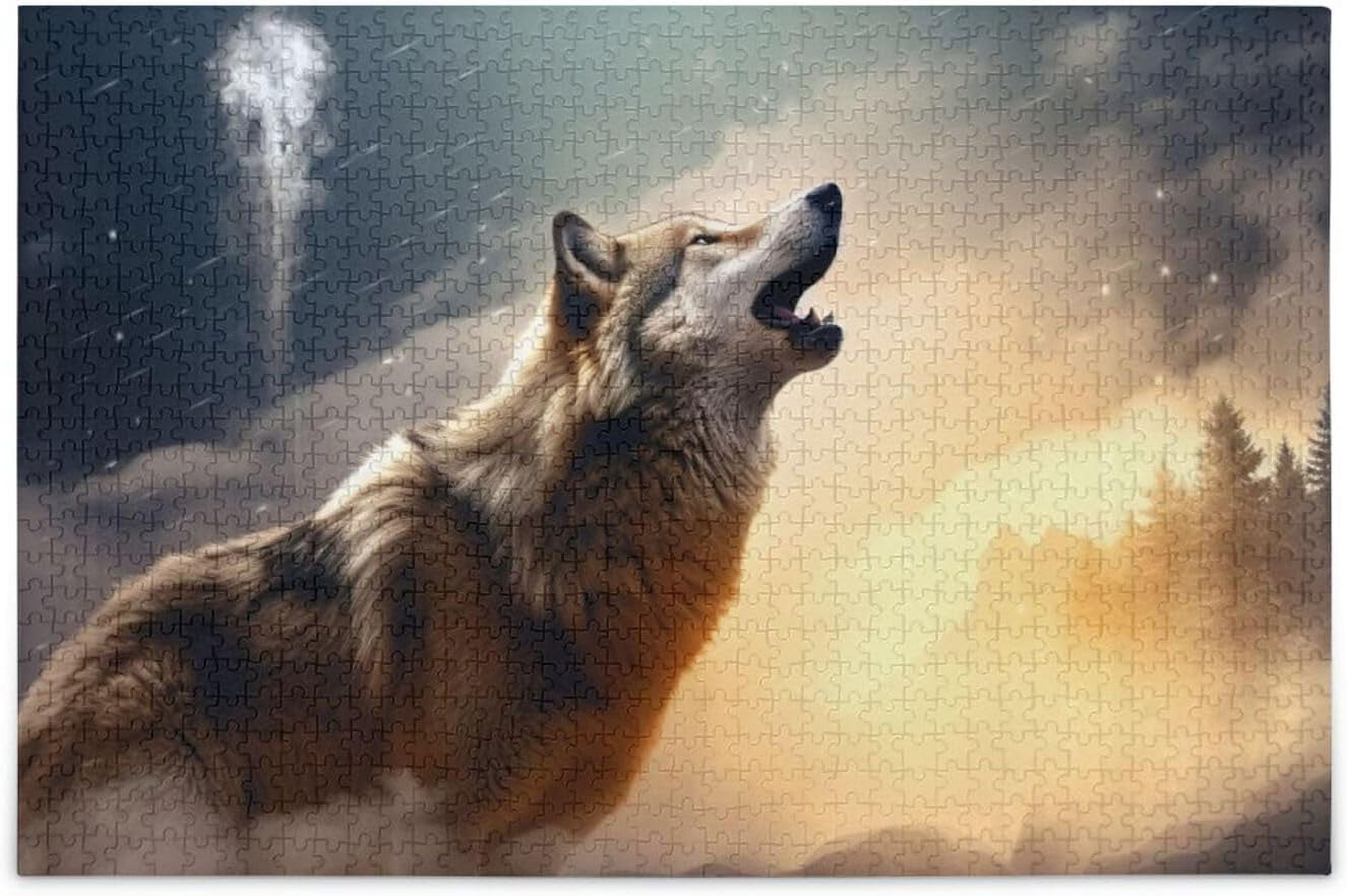 Wolf Puzzles for Adults 500 Pieces, Fun Puzzles for Teens Family ...