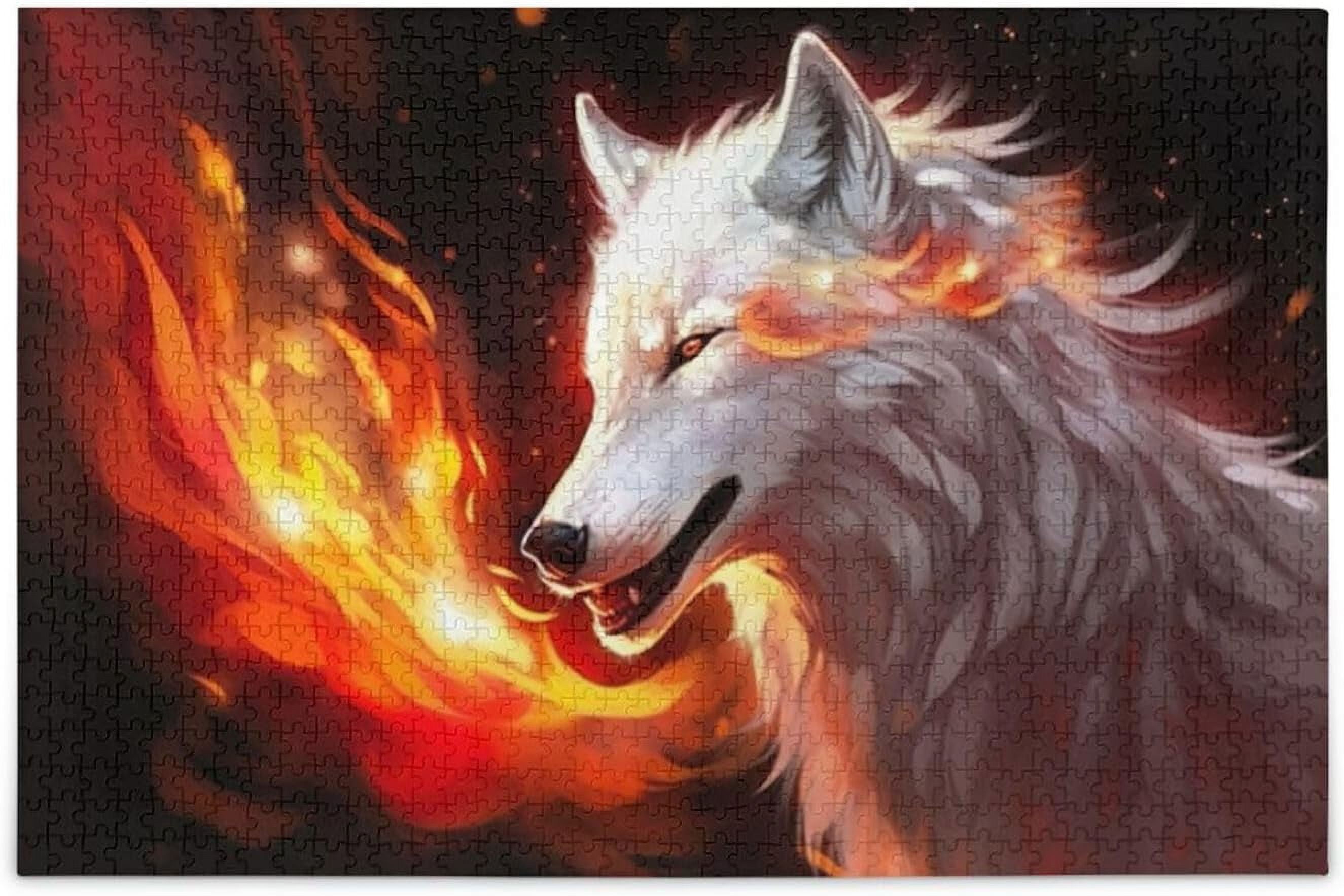 Wolf Puzzles for Adults 500 Pieces, Fun Puzzles for Teens Family ...