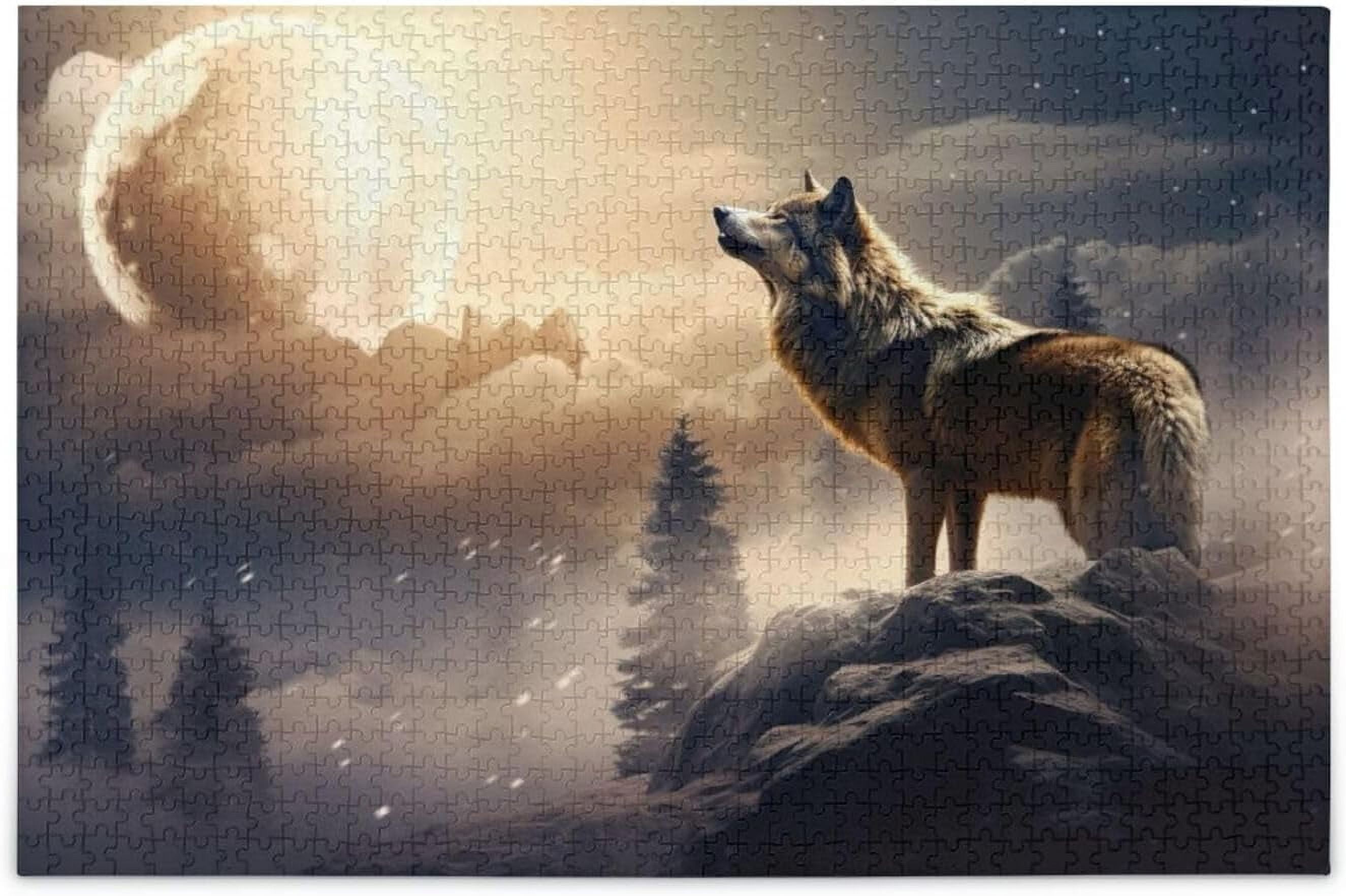 Wolf Puzzles for Adults 500 Pieces, Fun Puzzles for Teens Family ...