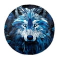 Wolf Round Area Rug, Ultra Soft Kids Floor Playing Mat for Bedroom ...