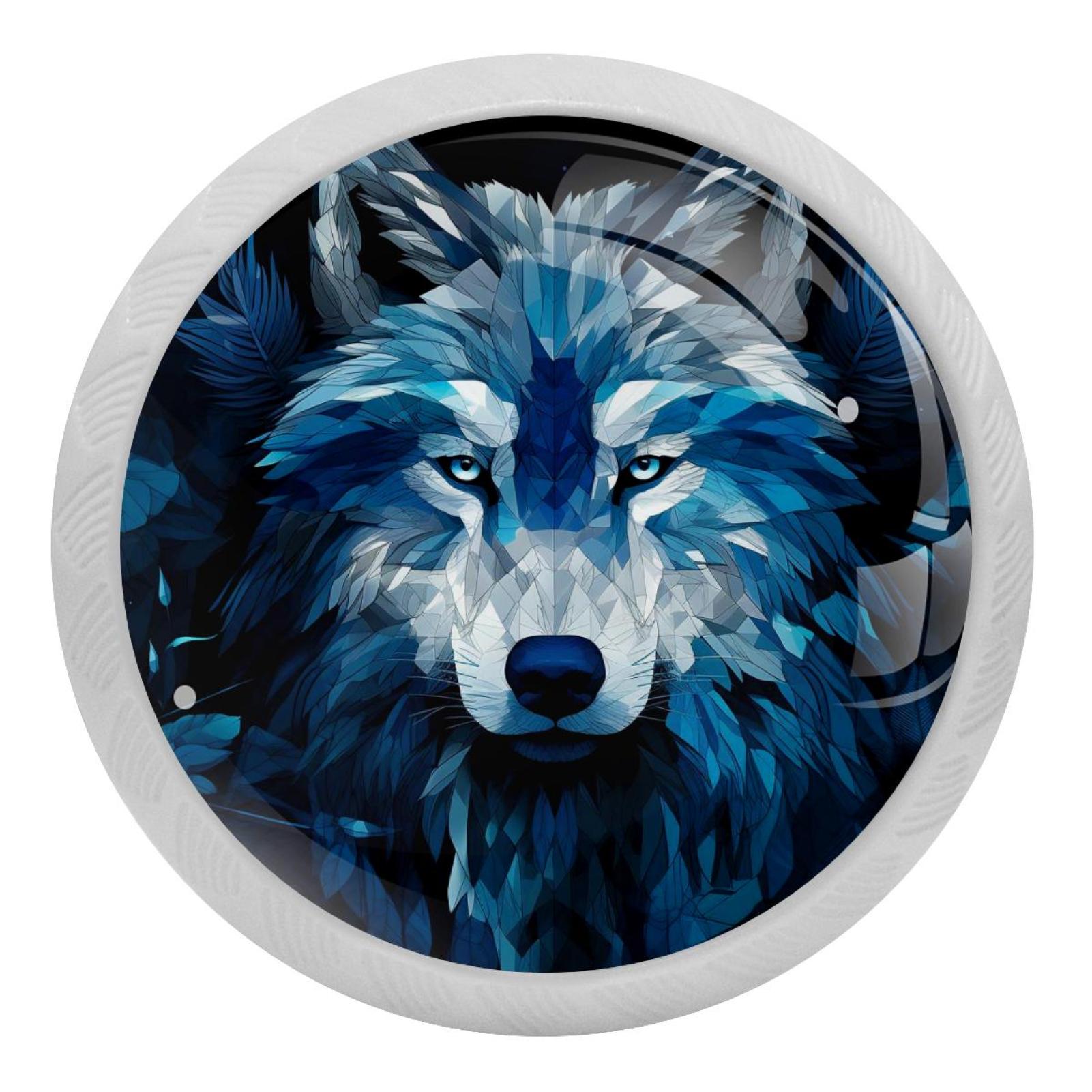 Wolf Round Glow-in-the-Dark Dresser Hardware Pack: Fluorescent Drawer ...