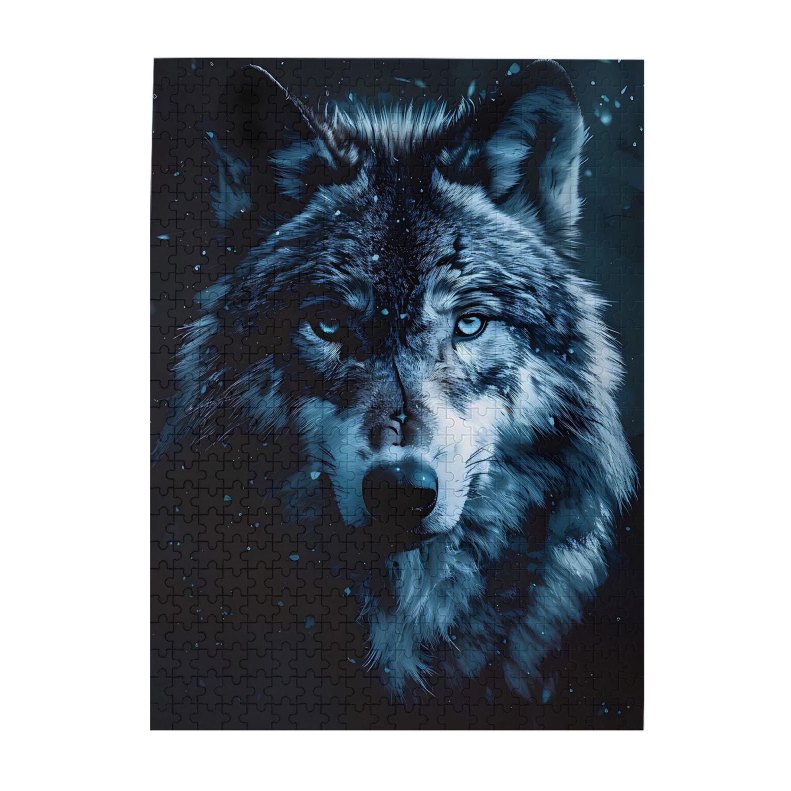 Wolf Spirit Gaze Predator 500-Piece Wooden Jigsaw Puzzle for Adults ...