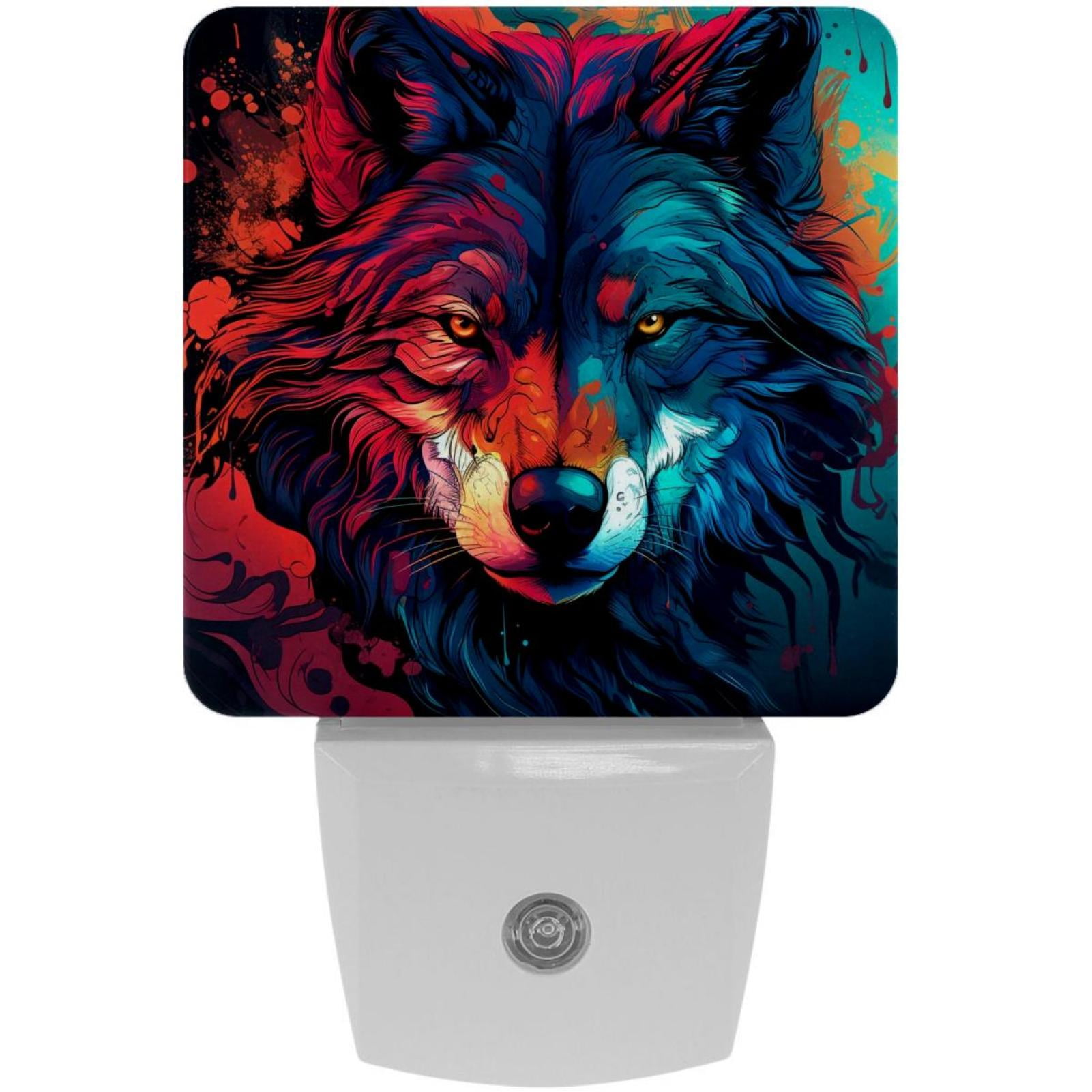 Wolf Square LED Night Lights - Small, Portable Lighting for Any Room ...