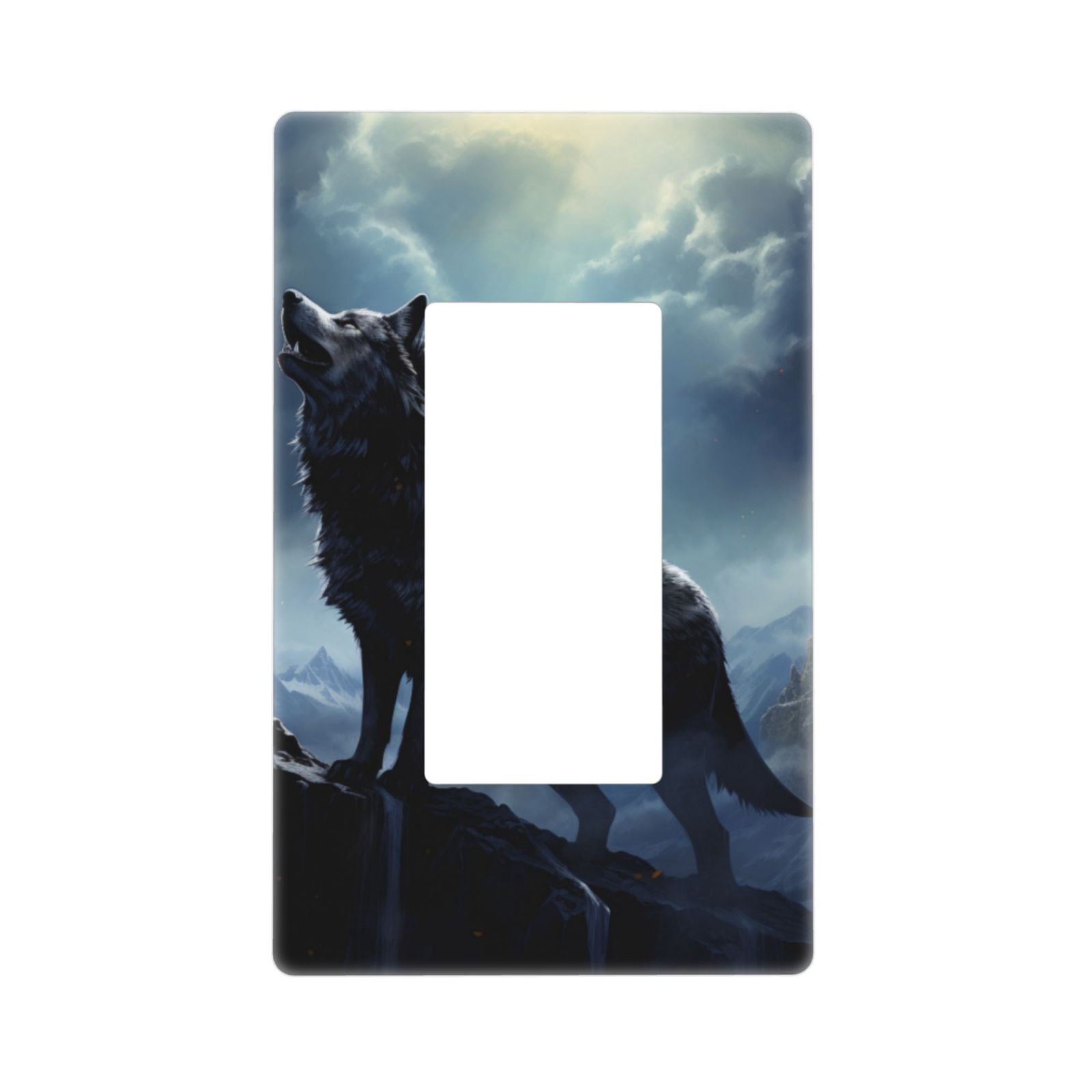 Wolf Switch Cover Decorative Wall Plate / 1-Gang Screwless / Standard ...