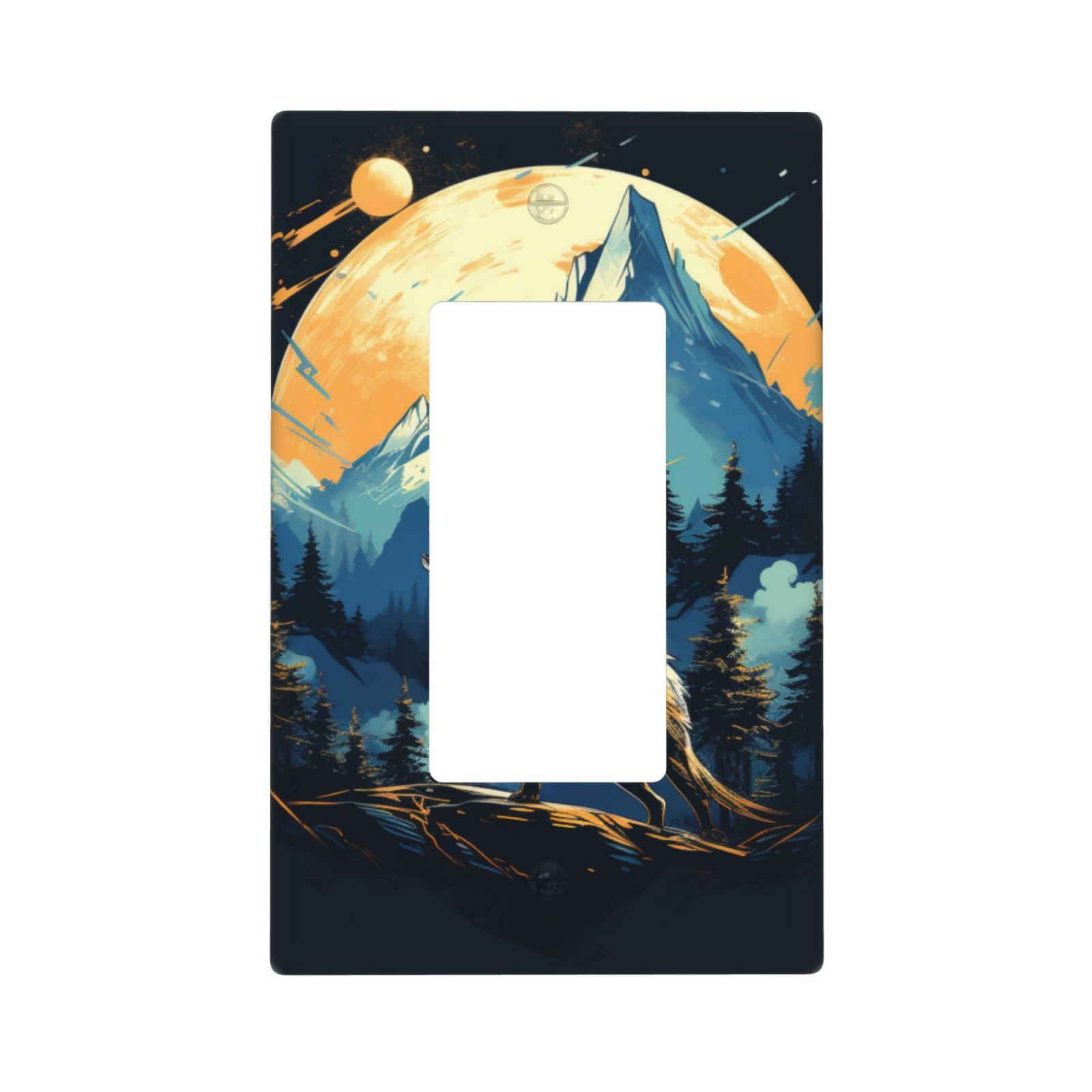 Wolf Switch Cover Decorative Wall Plate / 1-Gang / Standard Size ...