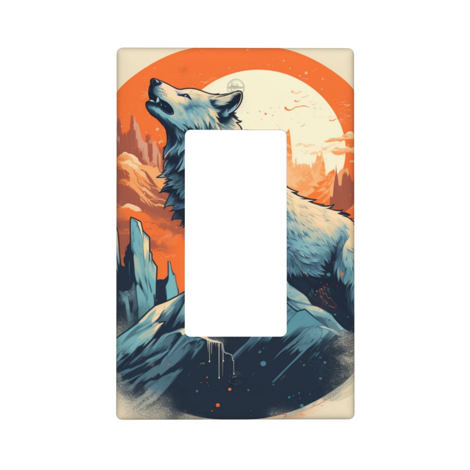 Wolf Switch Cover Decorative Wall Plate / 1-Gang / Standard Size ...