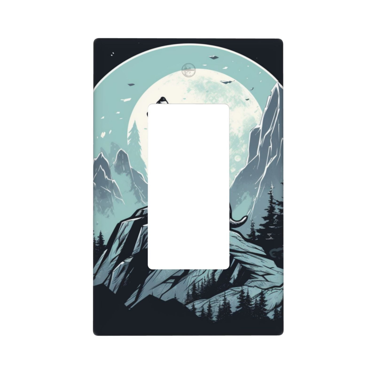 Wolf Switch Cover Decorative Wall Plate / 1-Gang / Standard Size ...