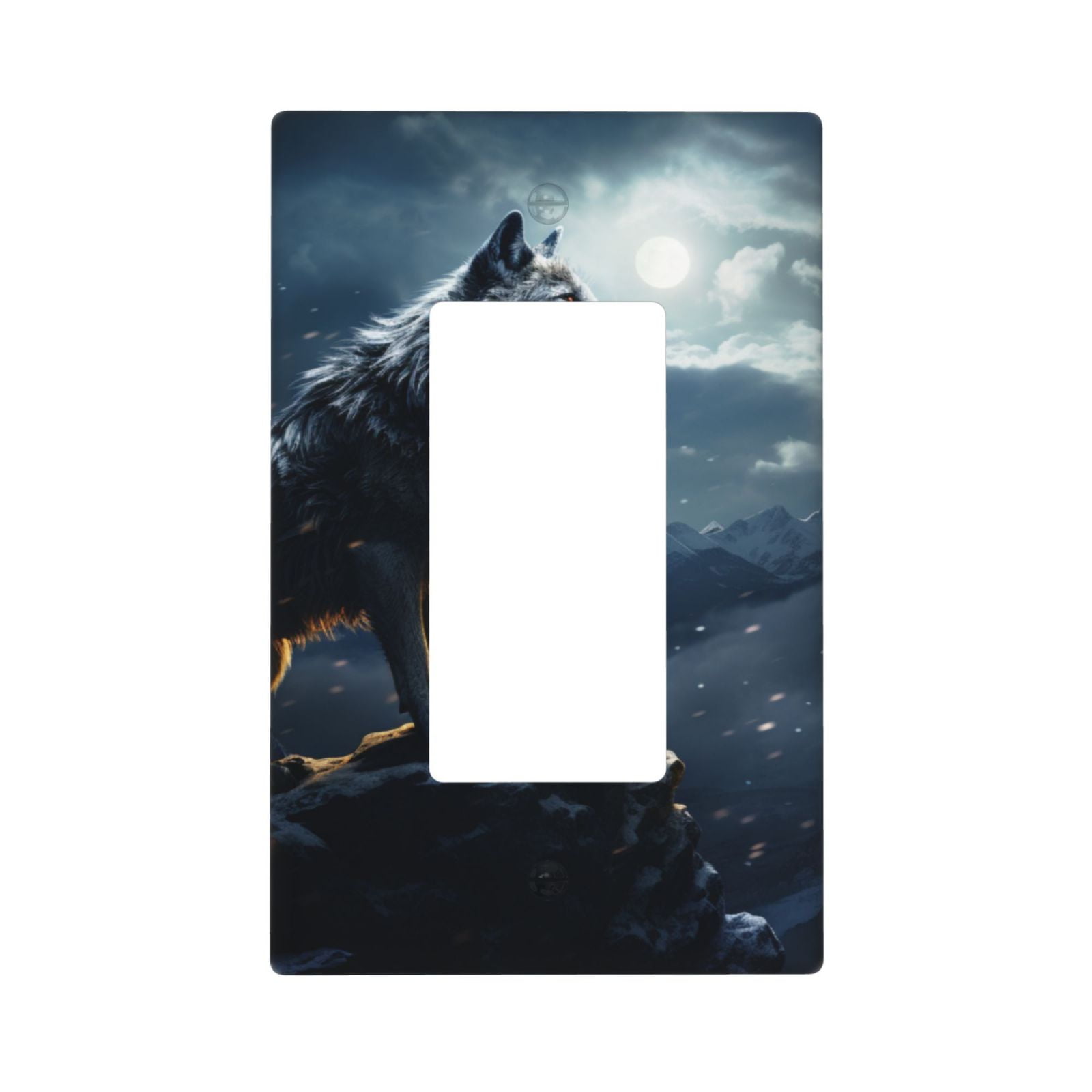 Wolf Switch Cover Decorative Wall Plate / 1-Gang / Standard Size ...