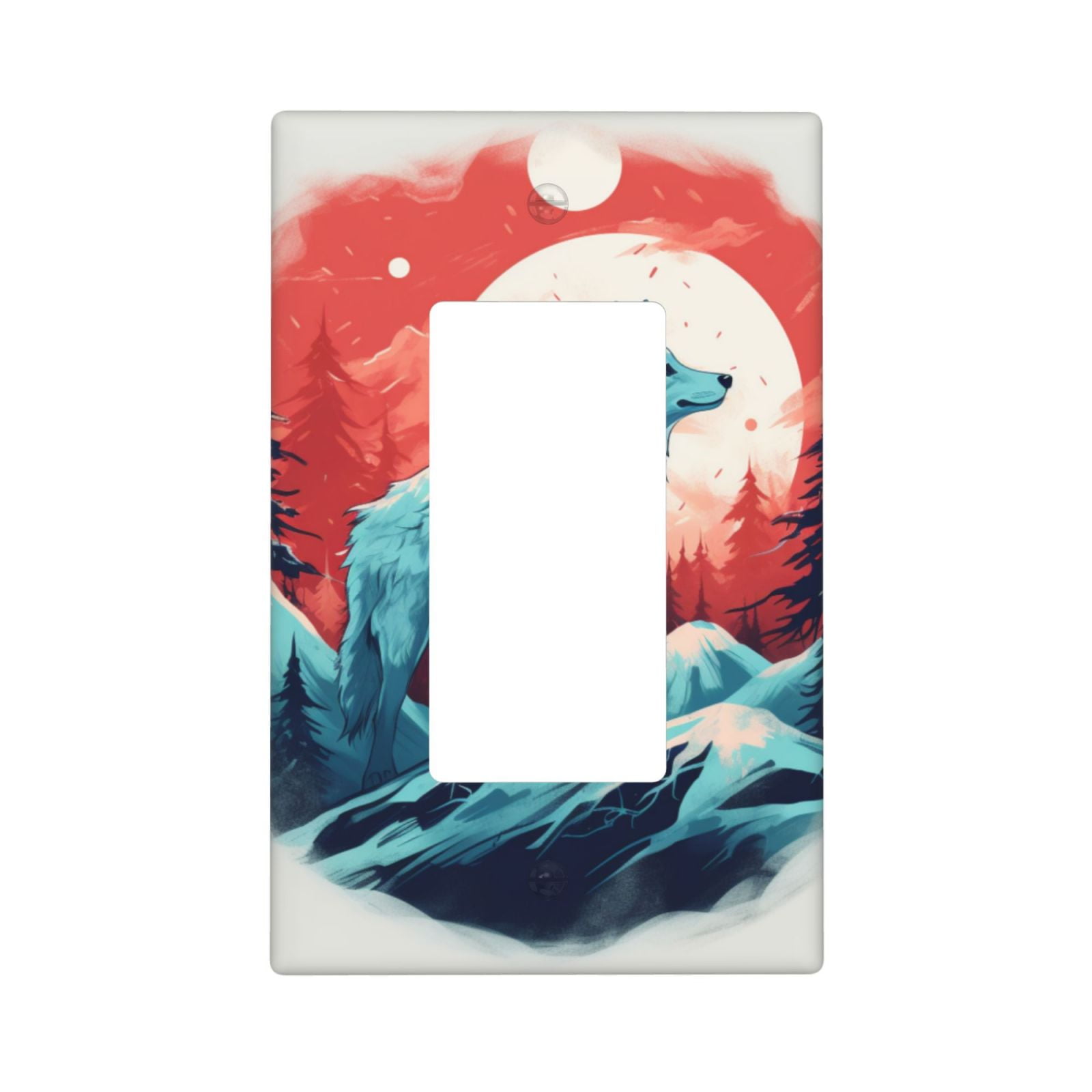 Wolf Switch Cover Decorative Wall Plate / 1-Gang / Standard Size ...