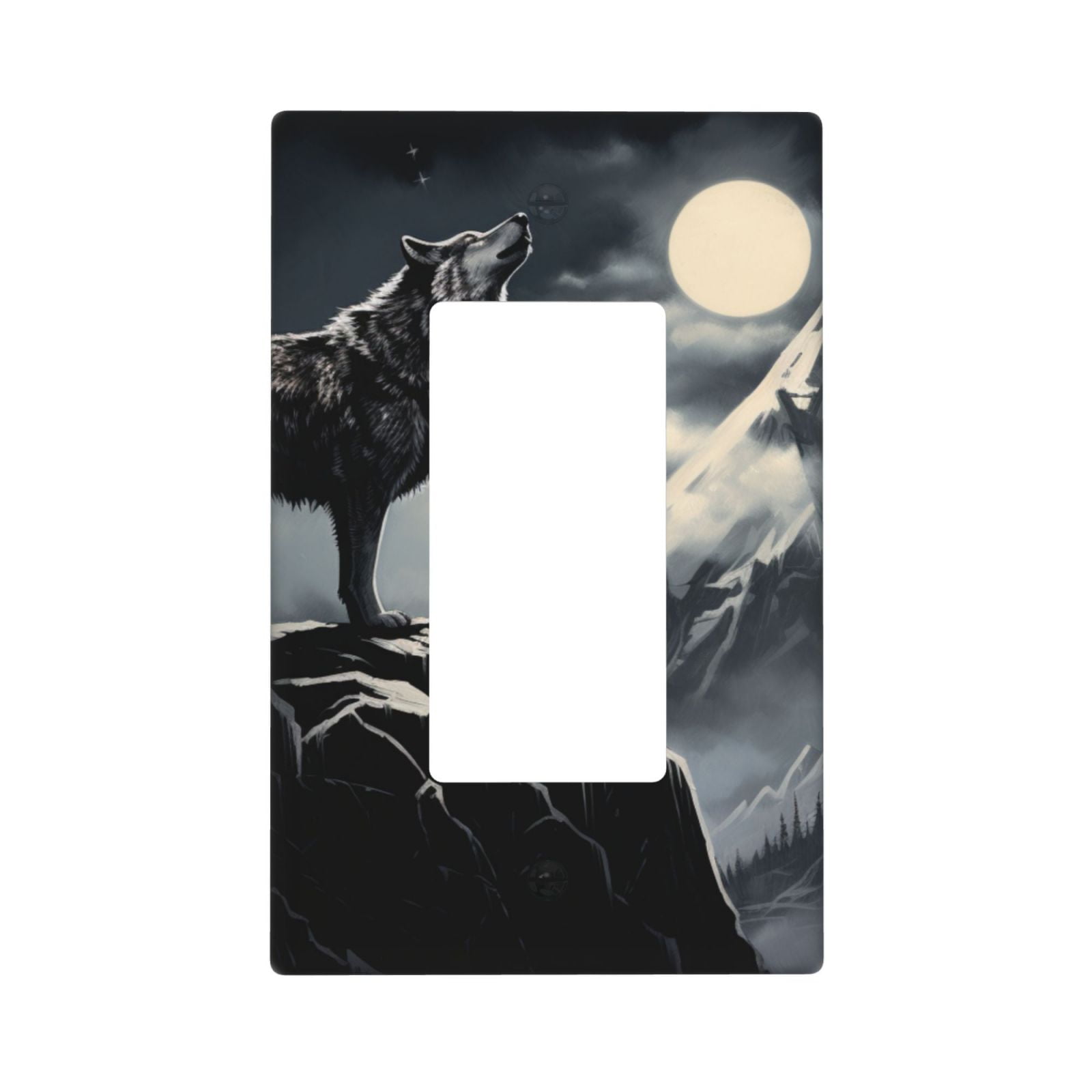Wolf Switch Cover Decorative Wall Plate / 1-Gang / Standard Size ...