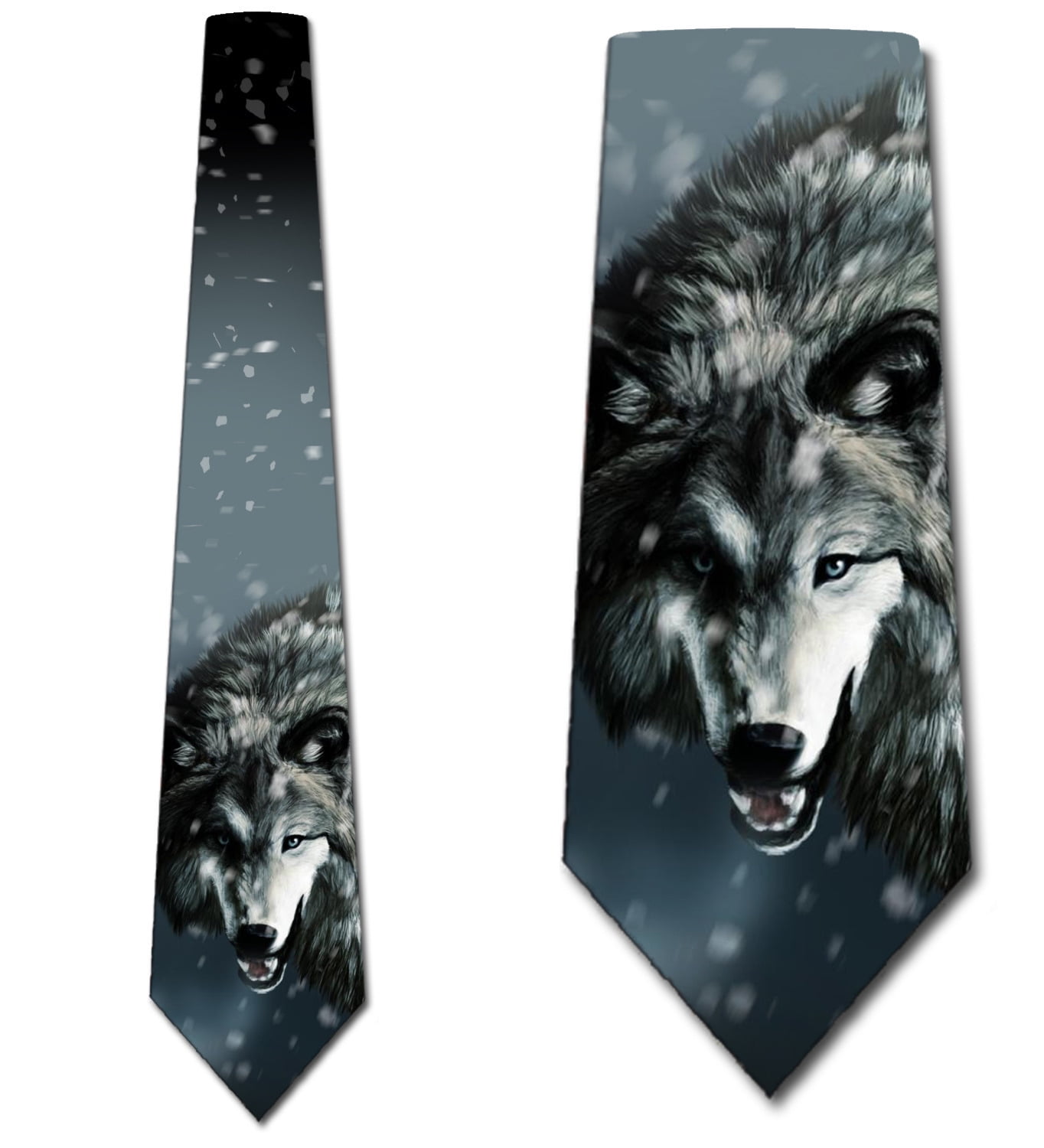 Wolf Ties Mens Animal Wolves Necktie by Three Rooker - Walmart.com