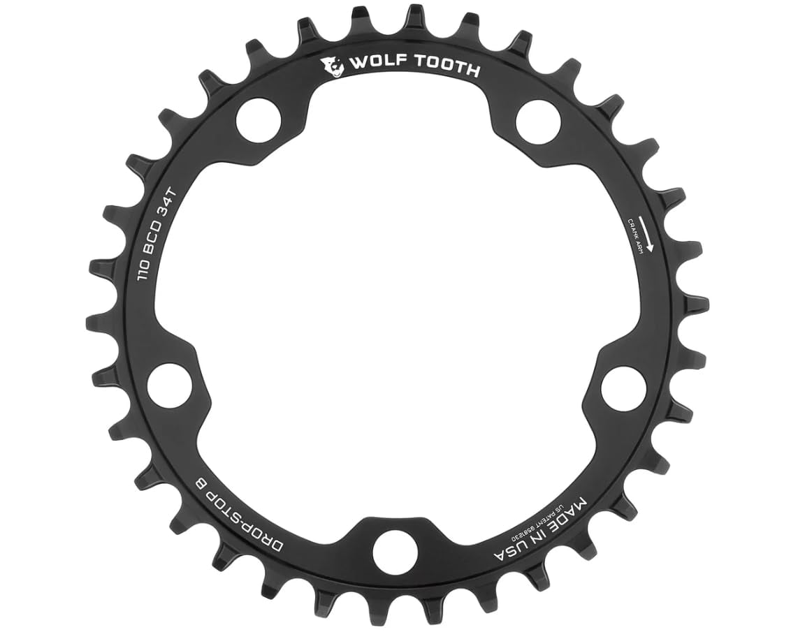 Wolf Tooth 110 BCD Gravel/CX/Mountain Bike Chainrings (34 Tooth, Drop ...